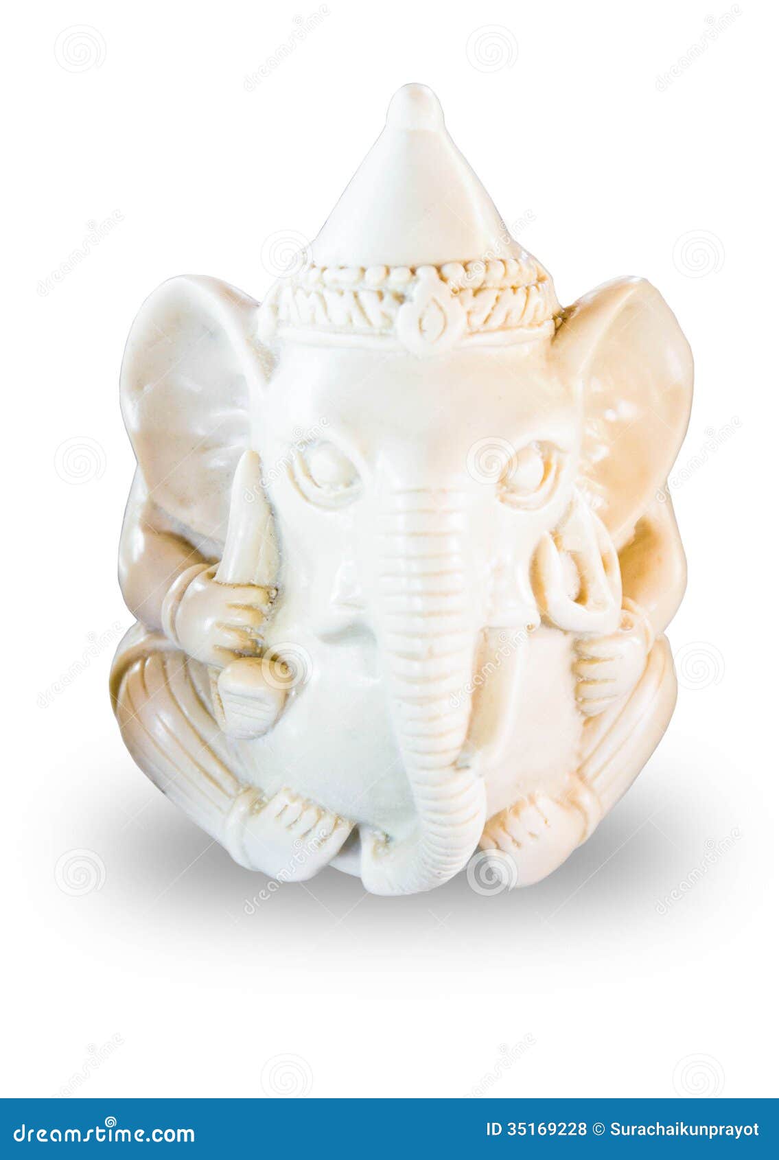 Elephant God Ivory Sculpture Stock Photo - Image of asia, small: 35169228