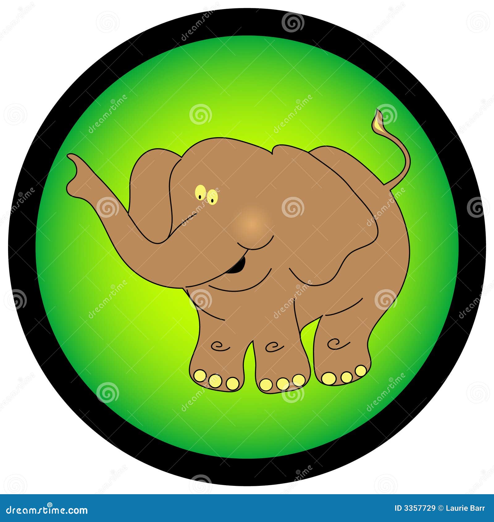 Elephant graphic. stock illustration. Illustration of safari - 3357729