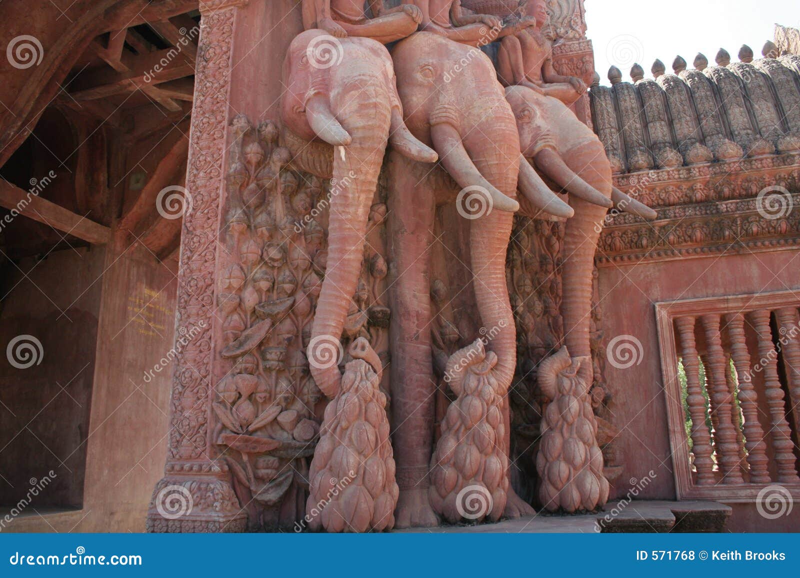 Elephant guards stock photo. Image of rouge, buddhism, asia - 571768