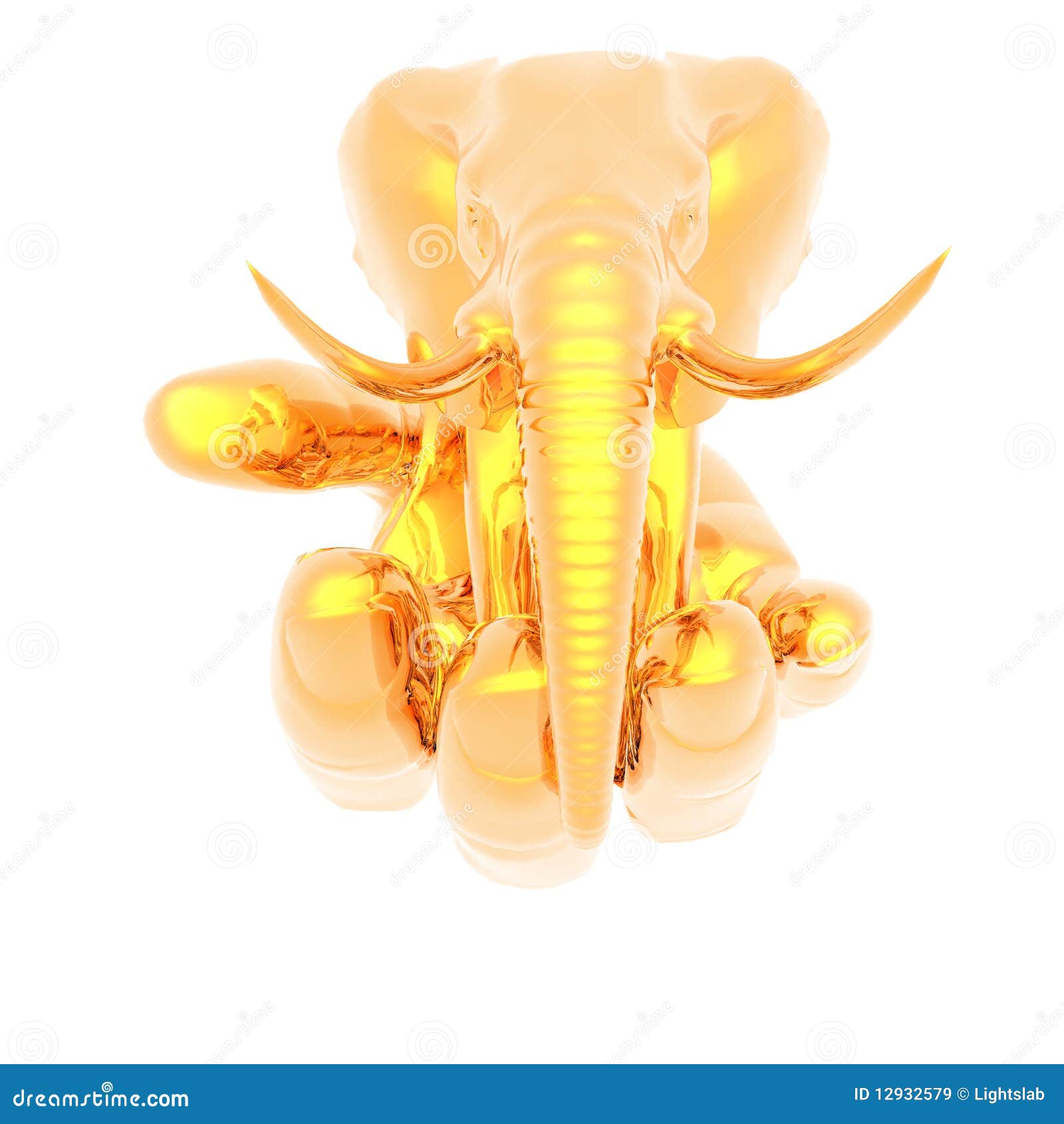 Elephant on the hand stock illustration. Illustration of open - 12932579