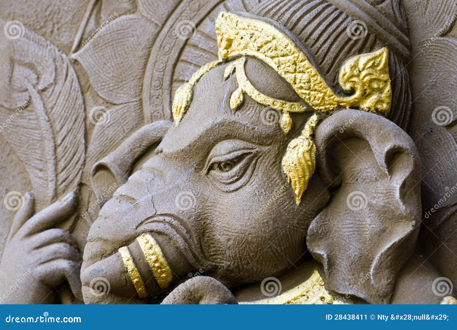 Elephant - headed god stock image. Image of ethnic, eyes - 28438411
