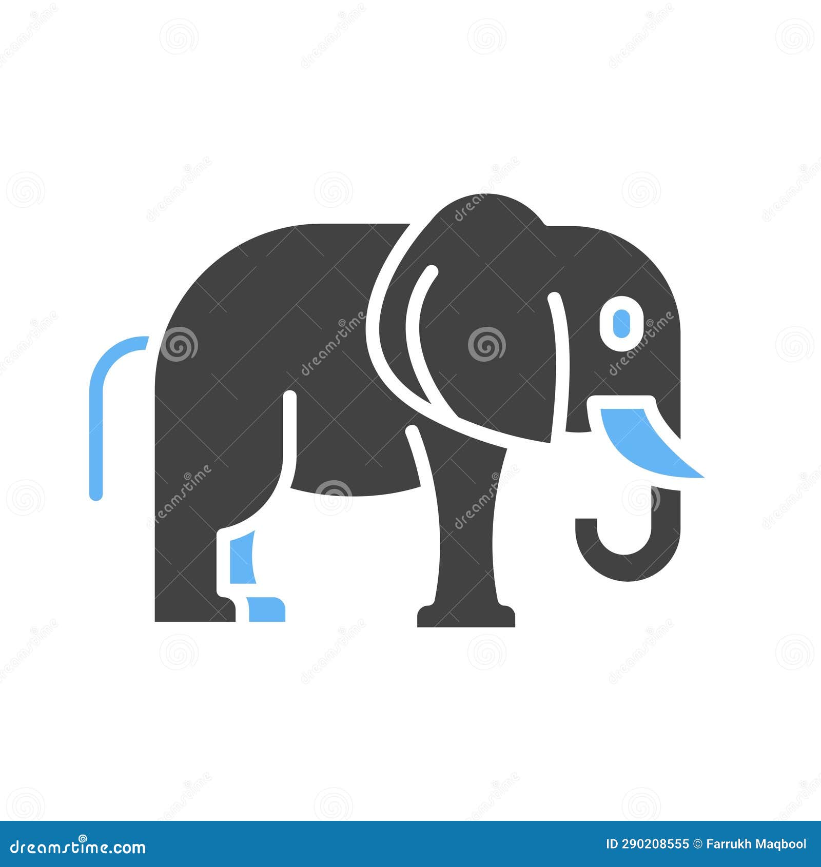 Elephant Icon Image. stock illustration. Illustration of elephant ...