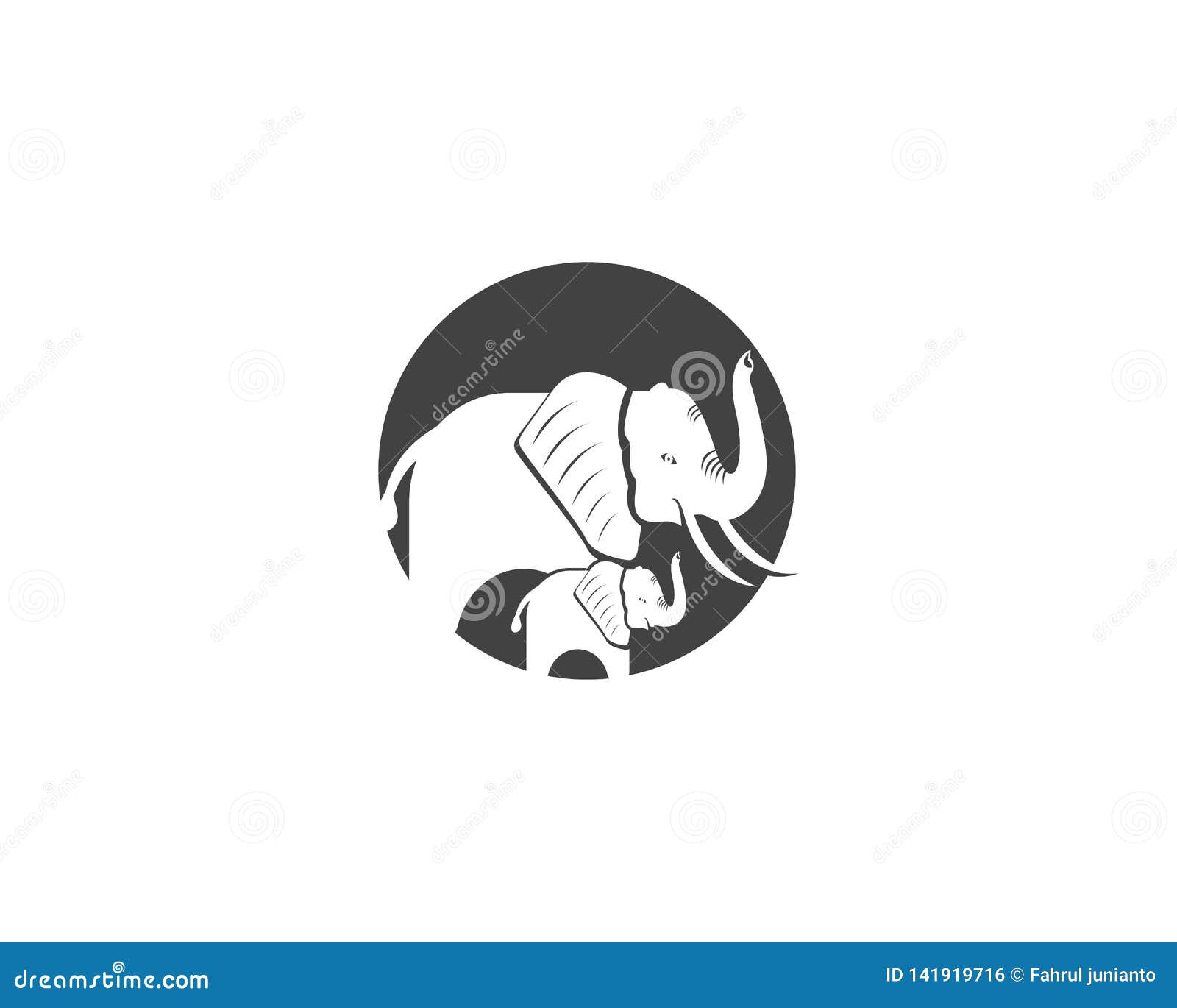 Elephant Icon Vector Illustration Stock Vector - Illustration of white ...