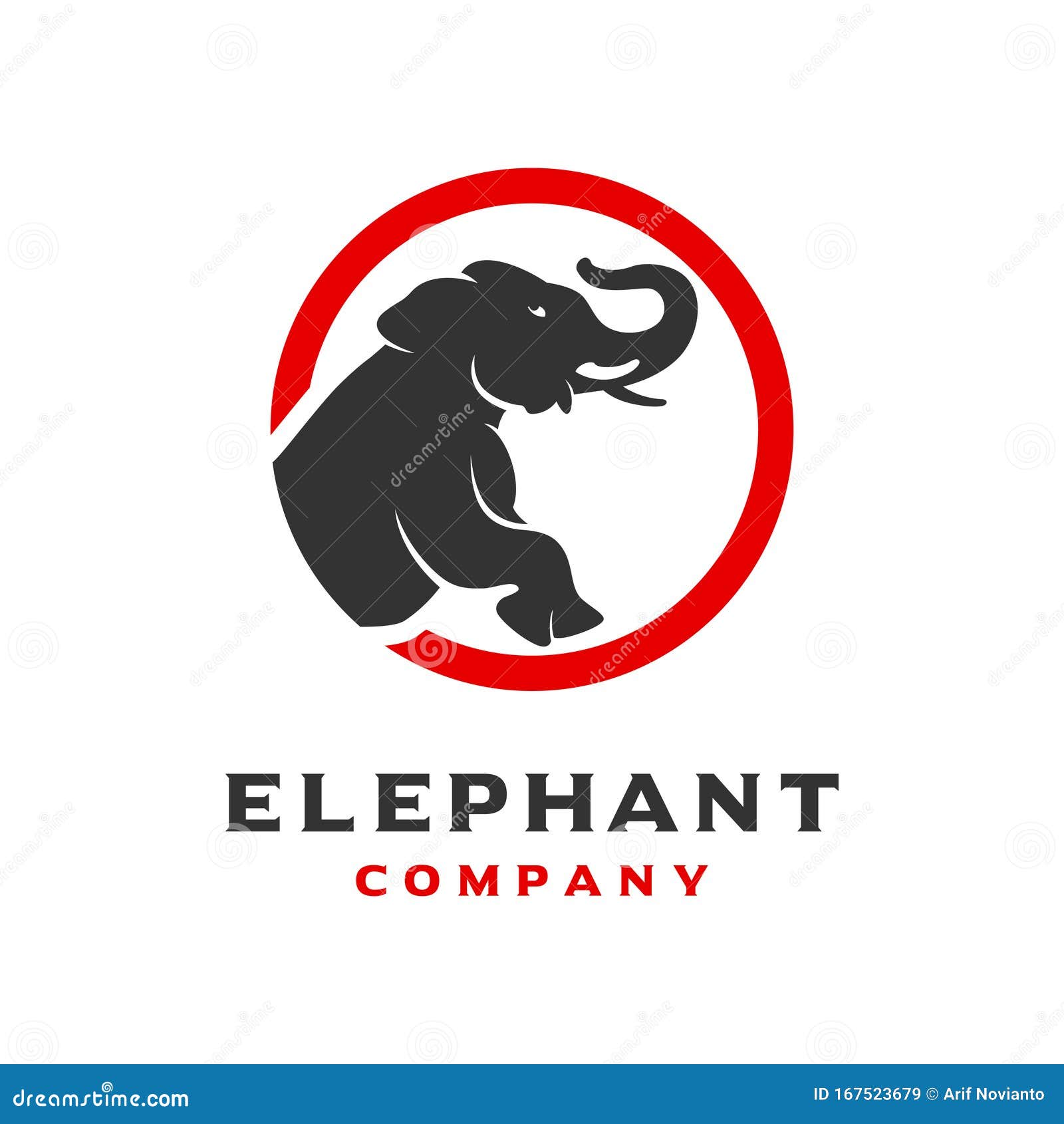 Elephant Logo Design Template Stock Vector - Illustration of powerful ...