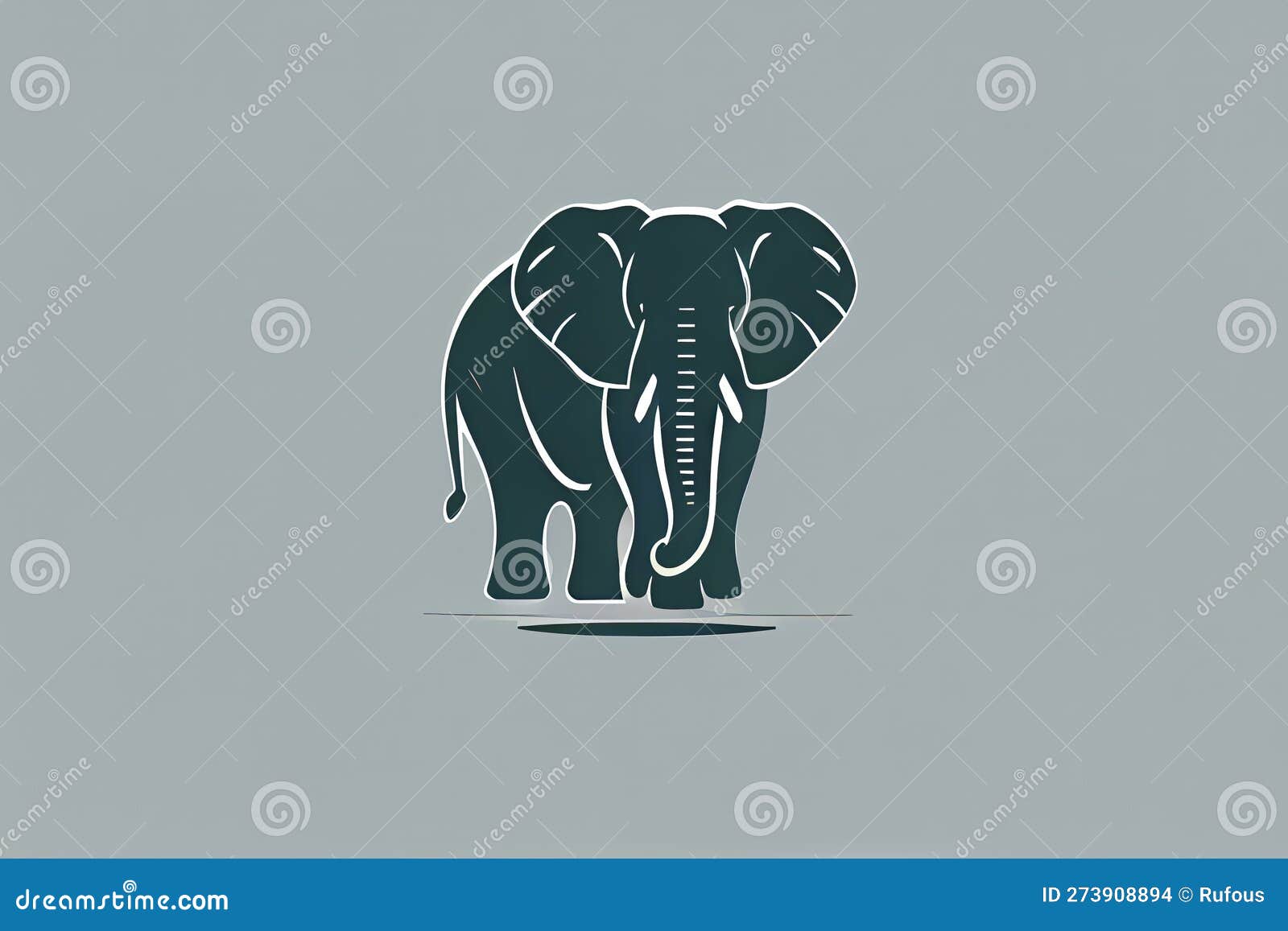 Elephant Logo Design, Vector Logo, Minimal, Flat, Simple Stock ...