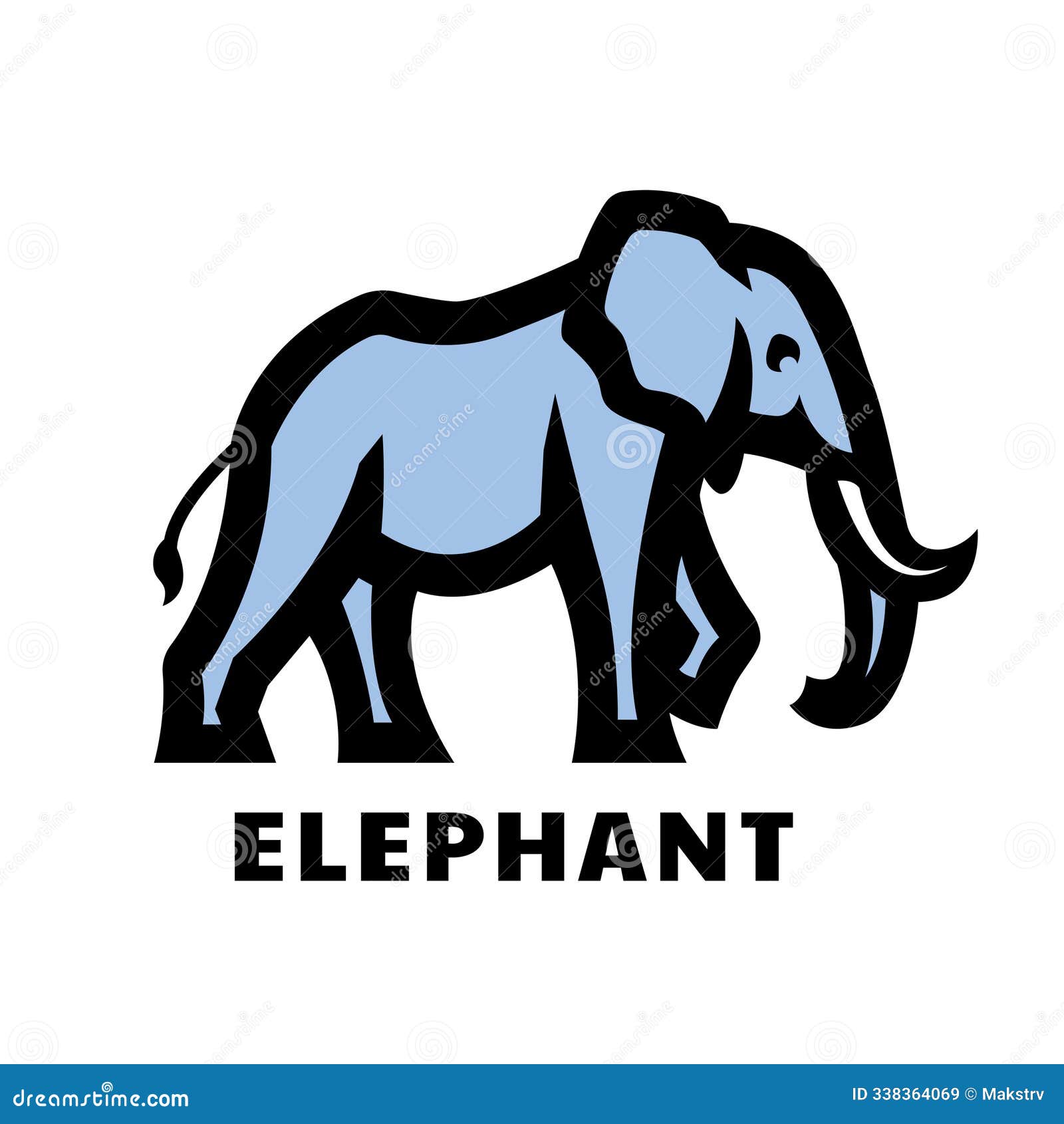 Elephant logo, symbol. stock illustration. Illustration of modern ...