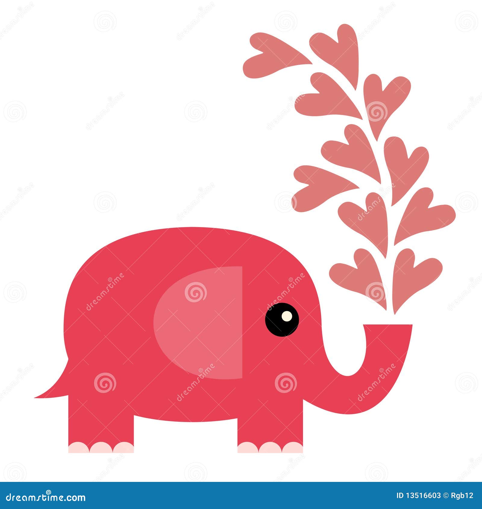 Elephant in love stock vector. Illustration of spring - 13516603