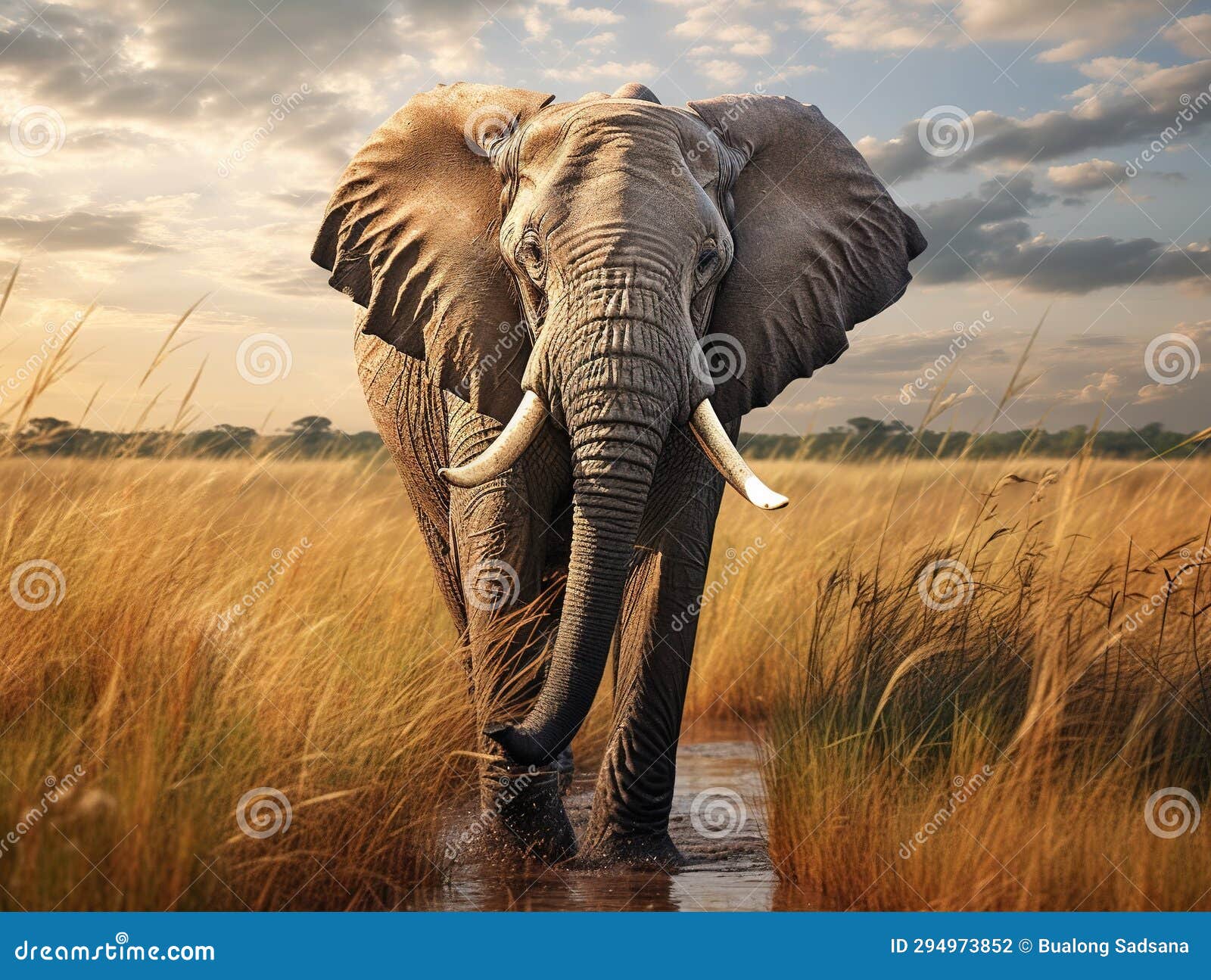 Elephant Made with Generative AI Illustration Stock Illustration ...