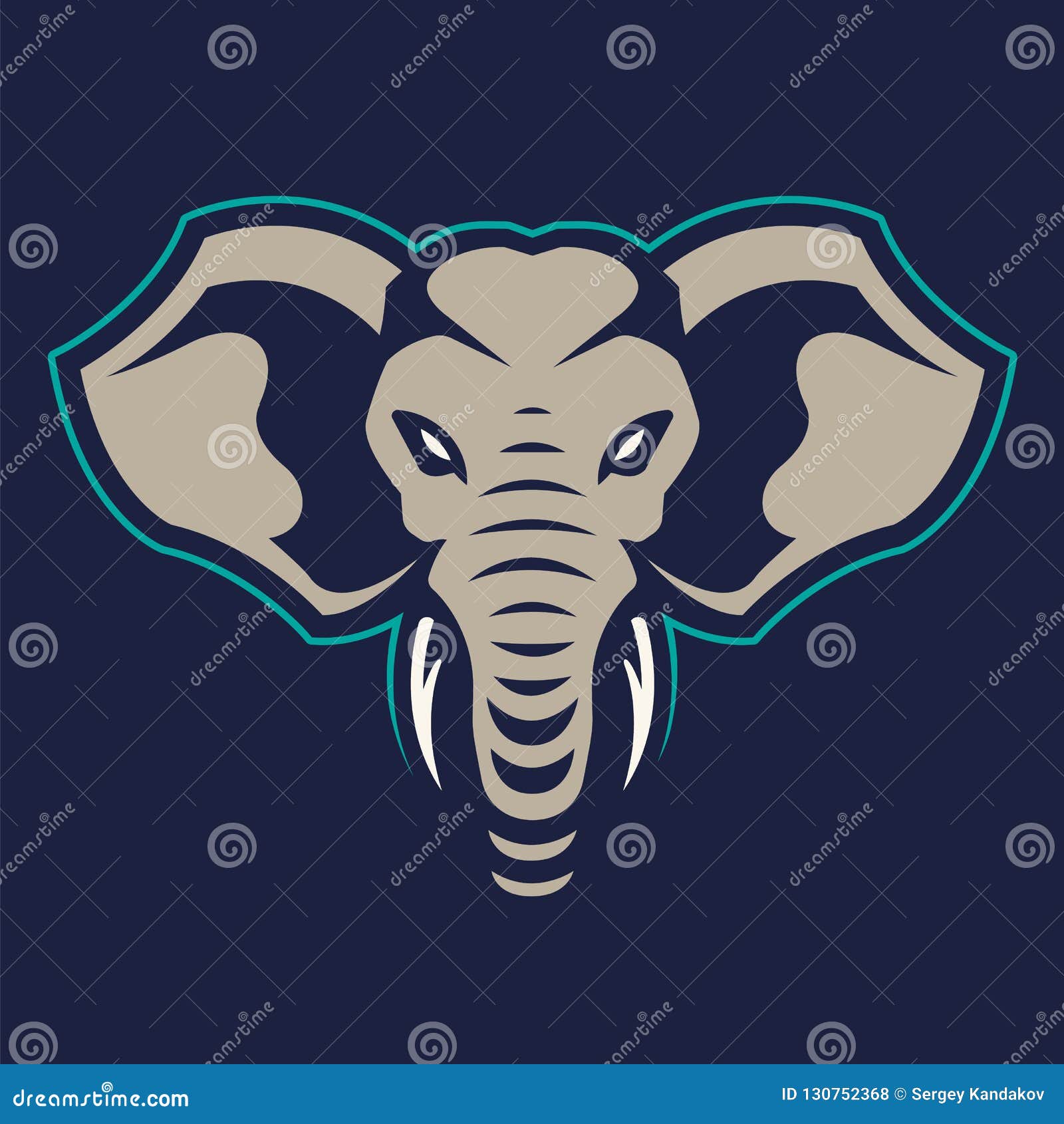 Elephant Mascot Vector Icon Stock Vector - Illustration of logo, mammal ...