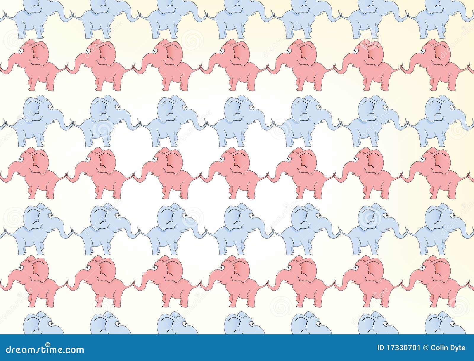 Elephant Pattern Background Cartoon Vector | CartoonDealer.com #50367817