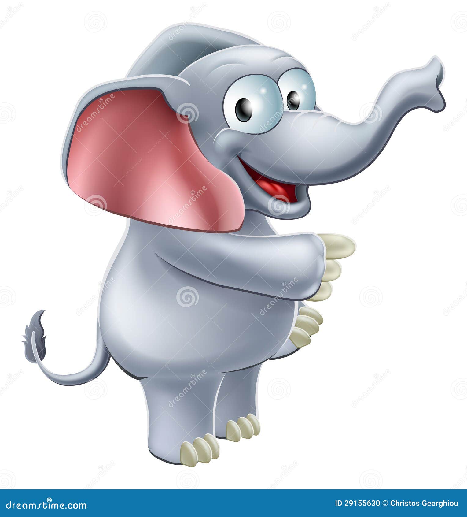Elephant Pointing stock vector. Illustration of laughing - 29155630