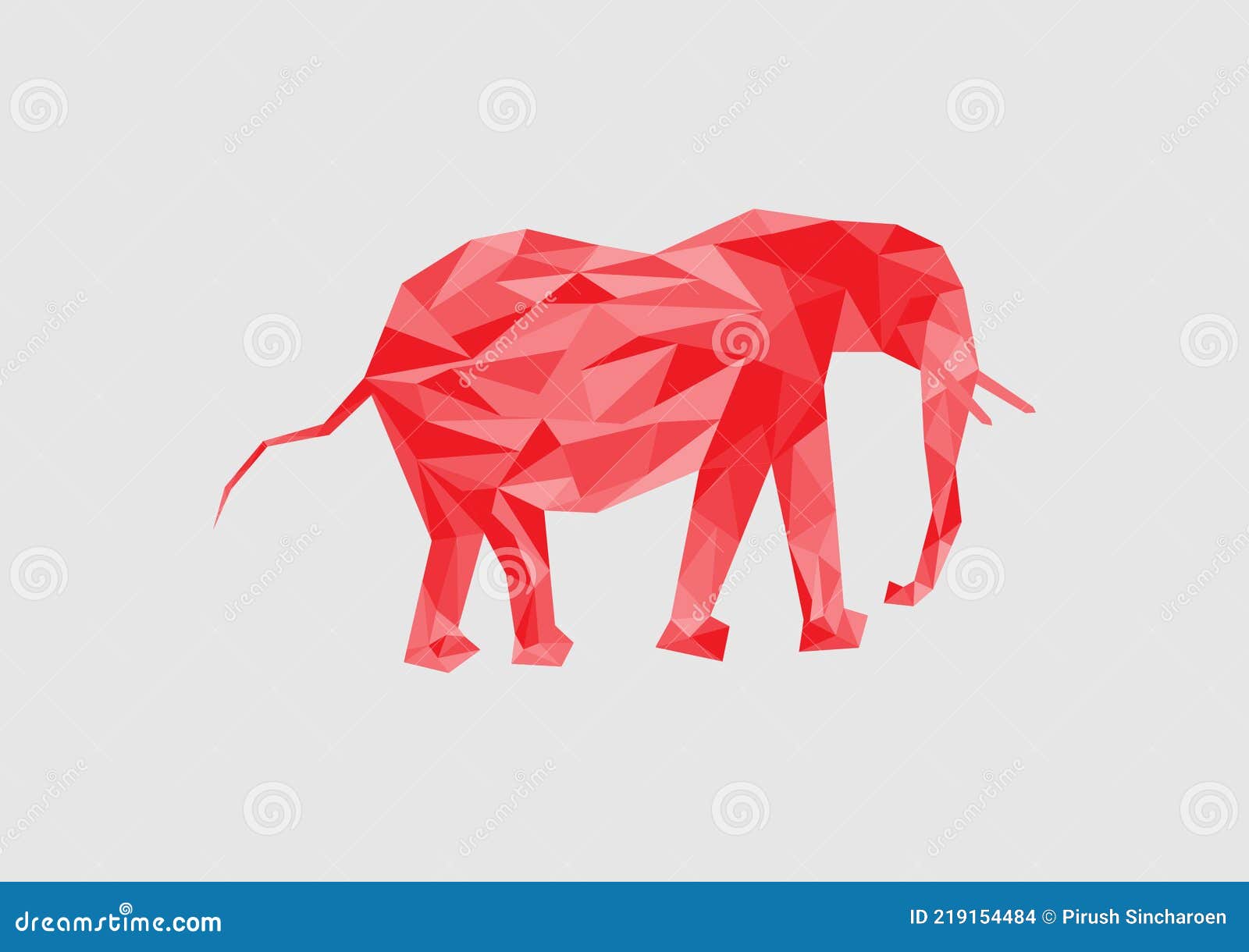Elephant Polygon,Triangular Lines, Harmoniously Coordinated ...