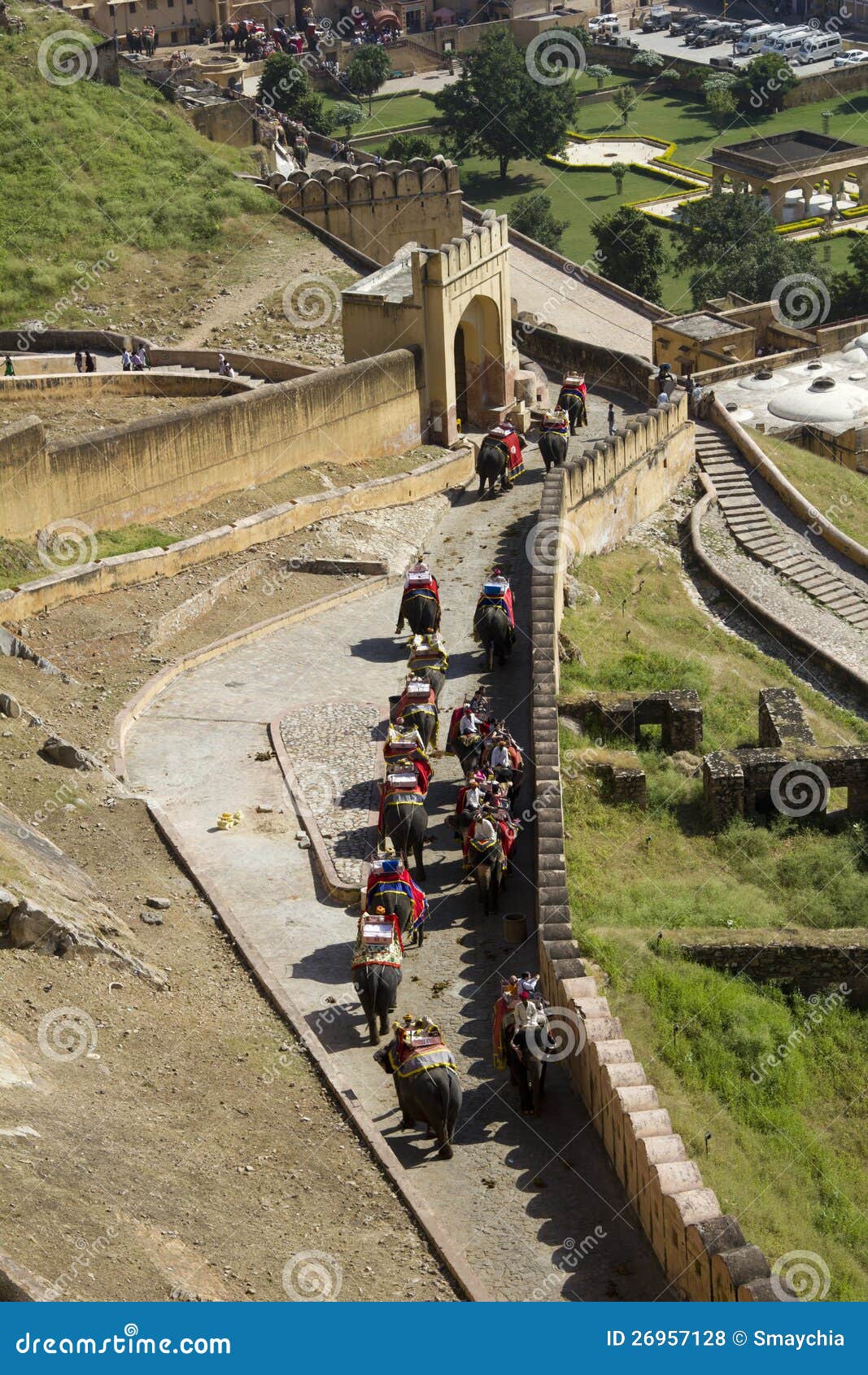 Elephant Ride at Amber Fort Jaipur, India Editorial Stock Photo - Image ...