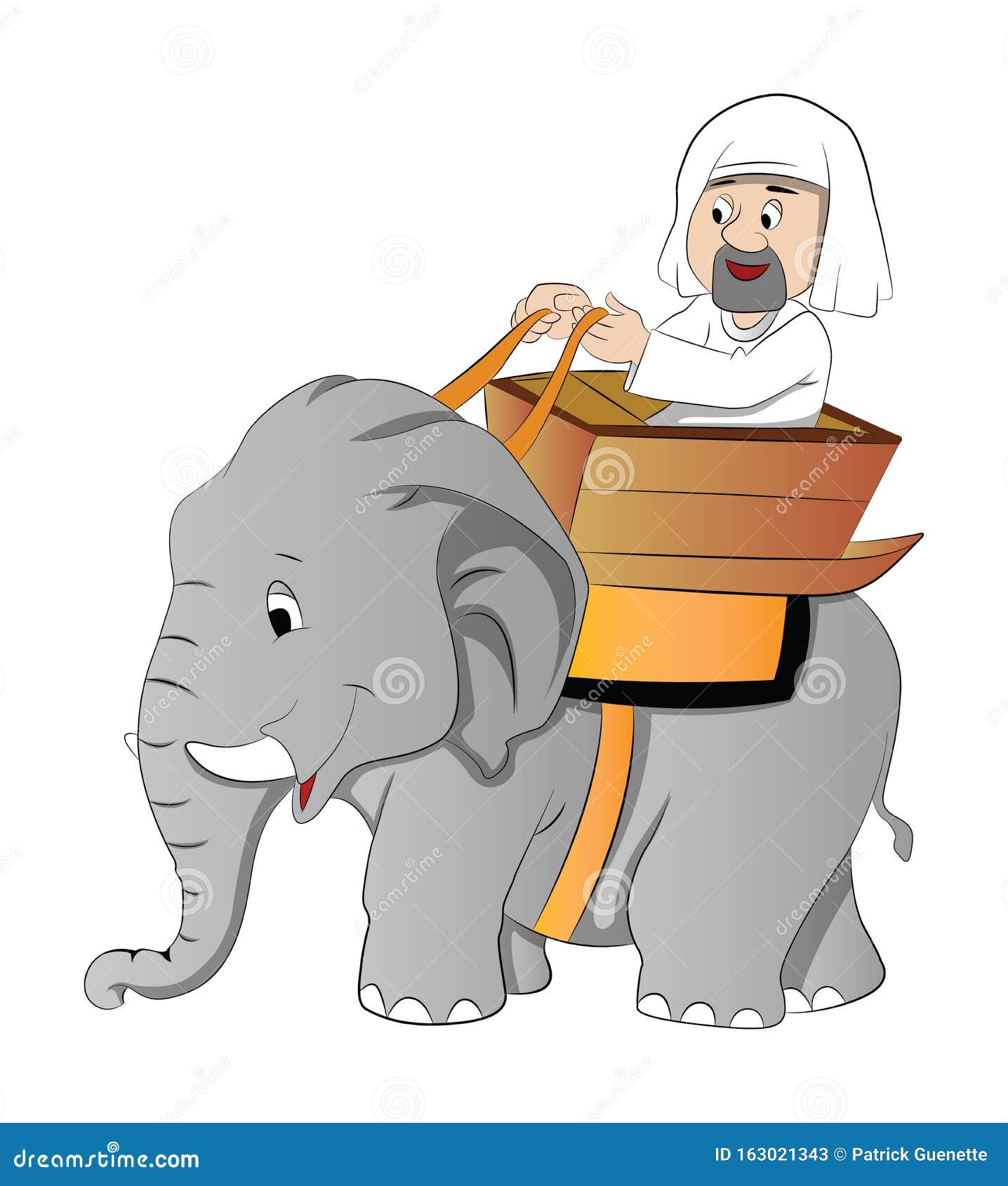 Elephant Ride On One Wheel Bicycle Vector Illustration | CartoonDealer ...