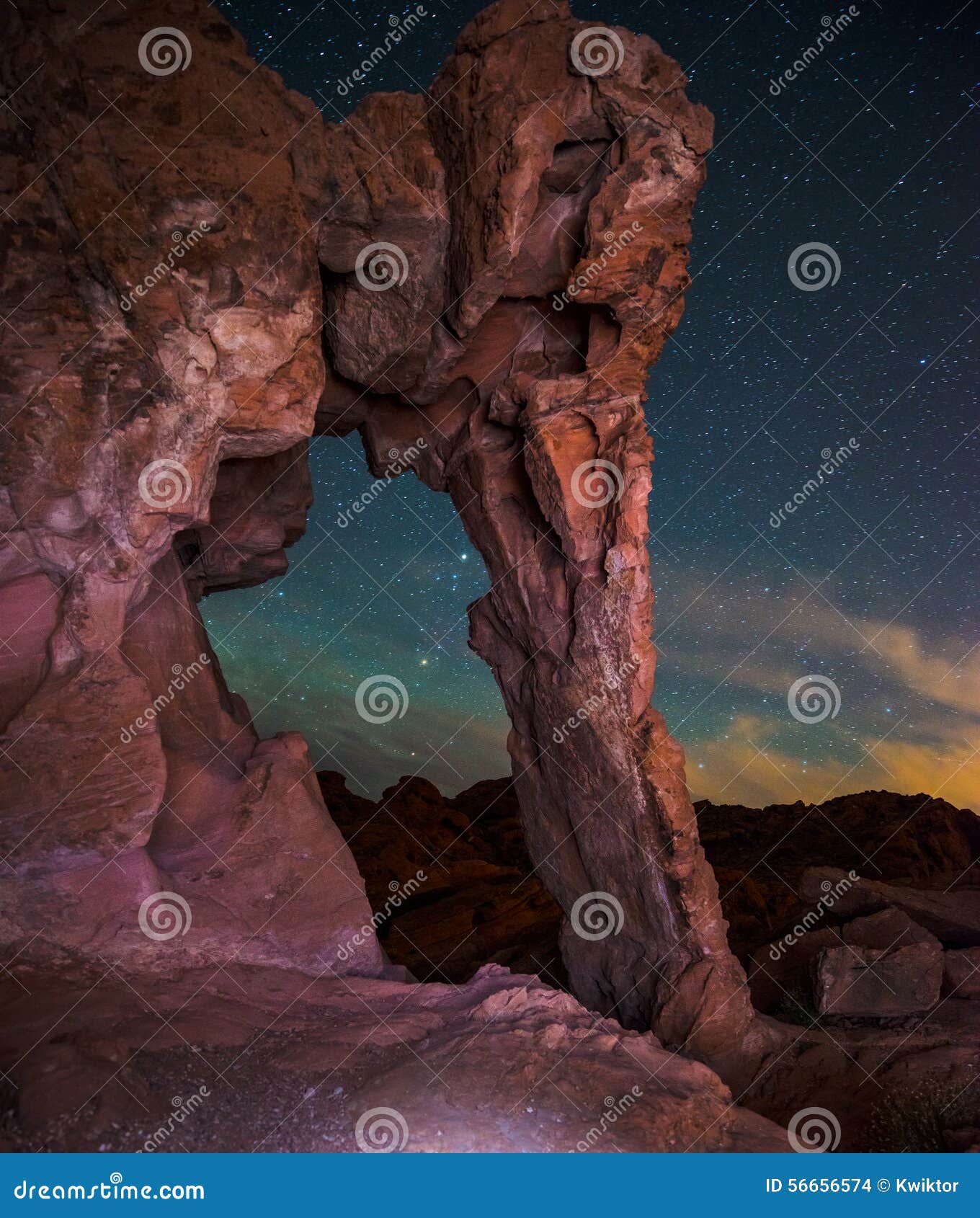Elephant Rock at Night stock photo. Image of cosmic, blue - 56656574