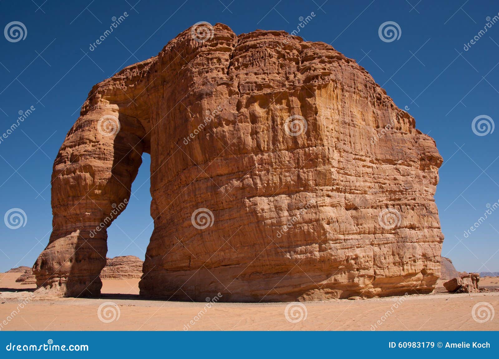 Elephant Rock in Saudi Arabia Stock Image - Image of world, heritage ...