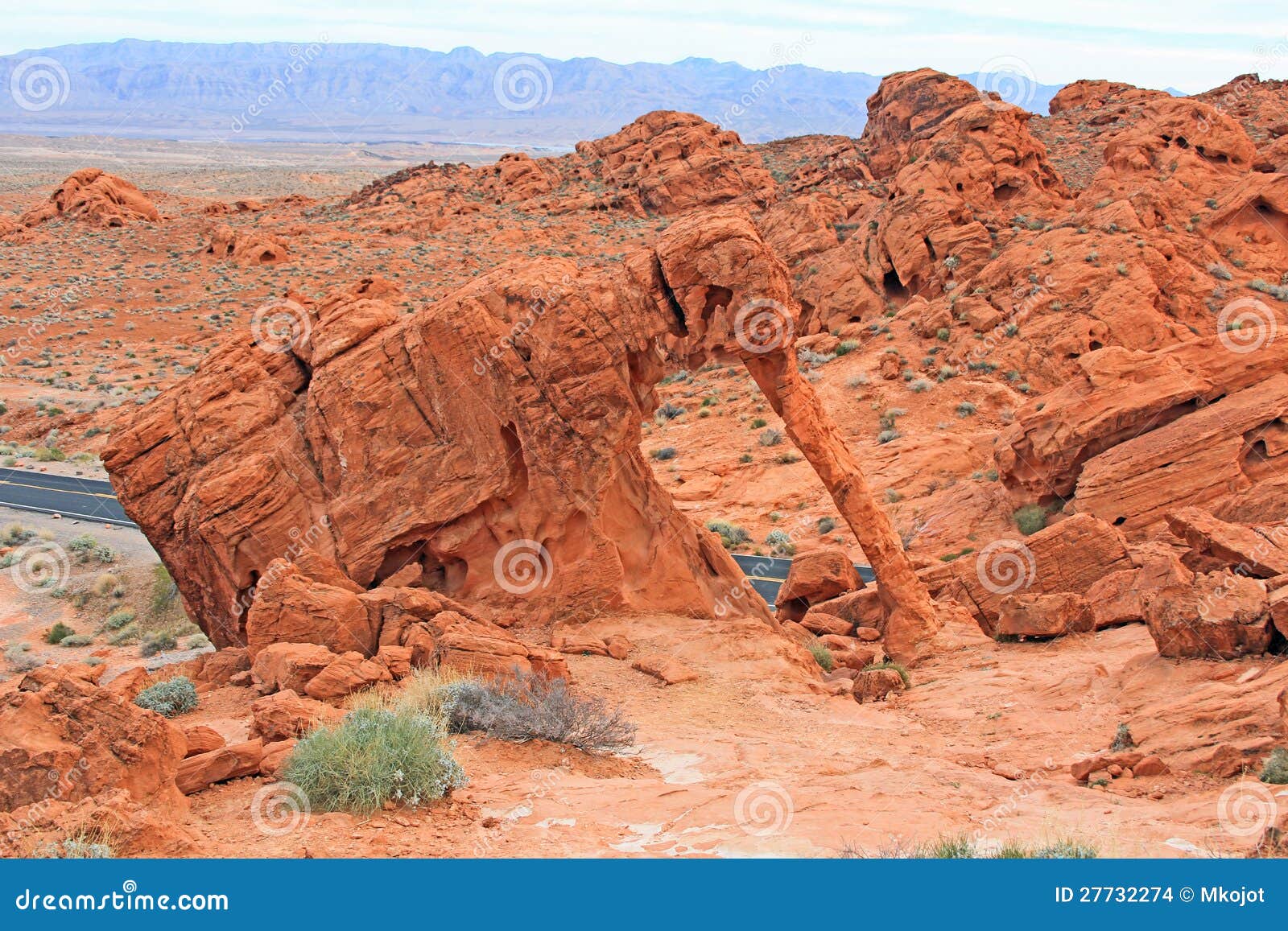 Elephant Rock in Valley of Fire, Nevada Stock Photo - Image of nature ...