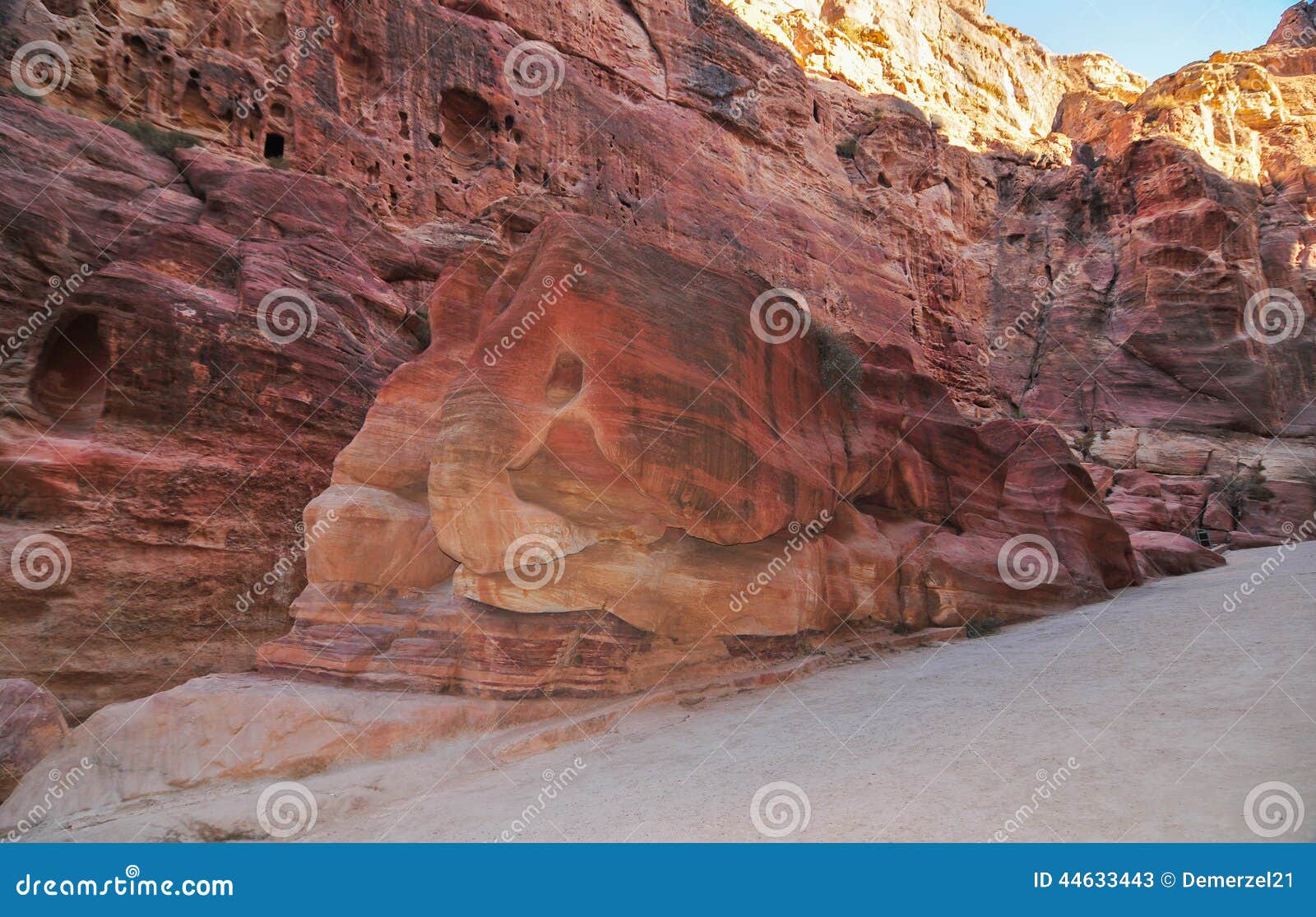 Elephant Shaped Rock - Petra, Jordan Stock Image - Image of caves, east ...