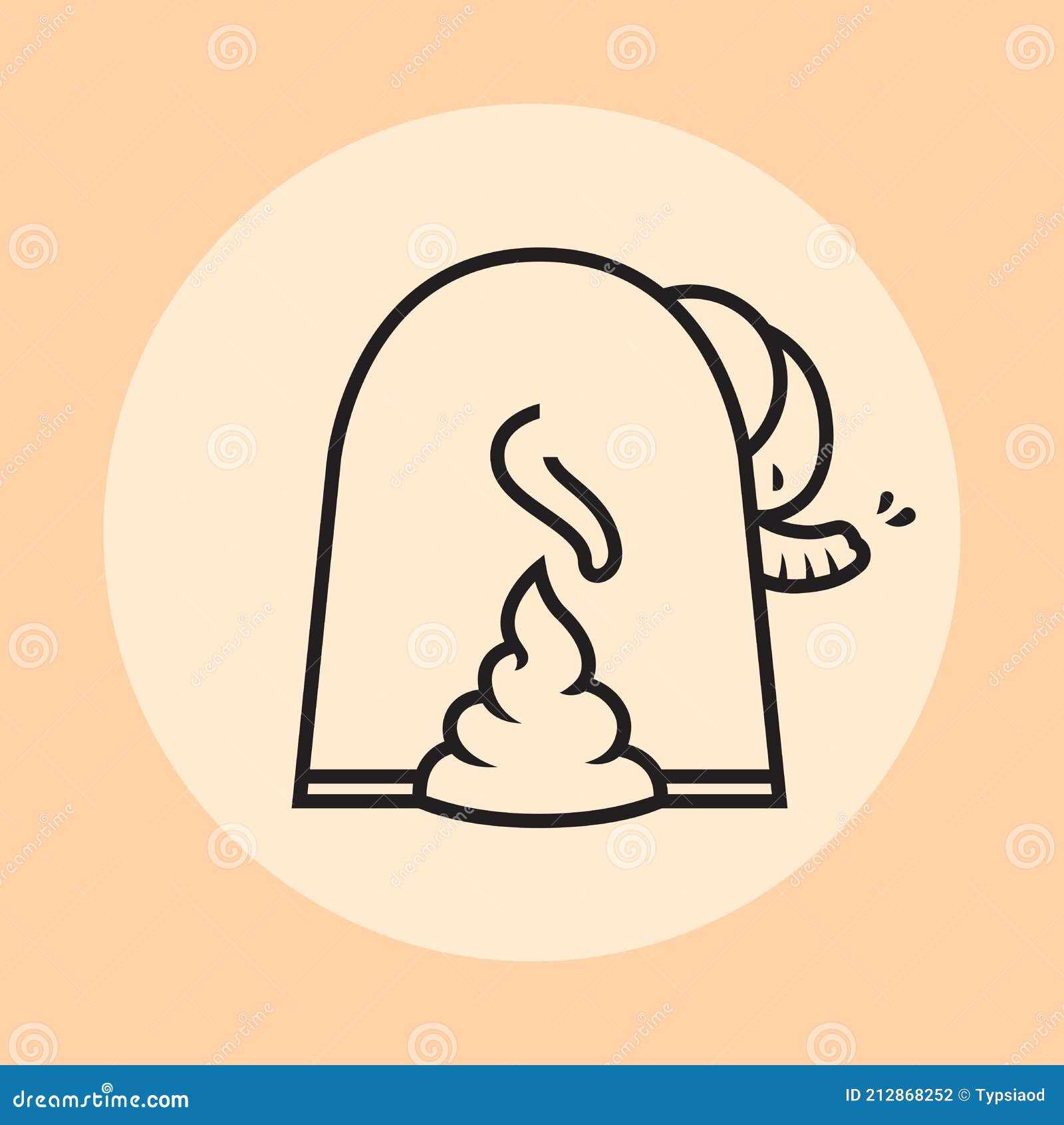 Elephant Shit Icon and Symbolic Stock Vector - Illustration of cartoon ...