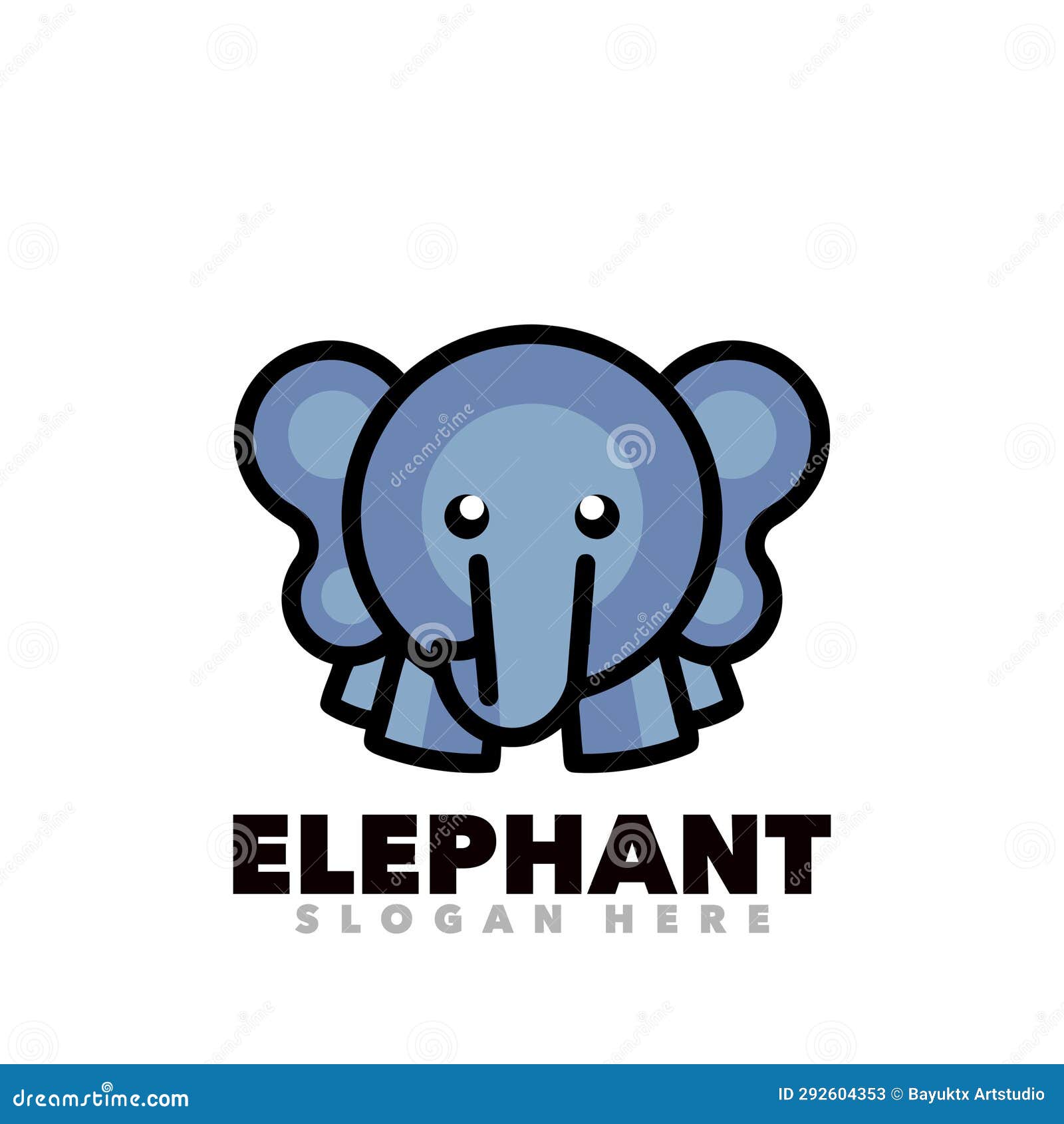 Elephant Simple Design Logo Stock Vector - Illustration of element ...