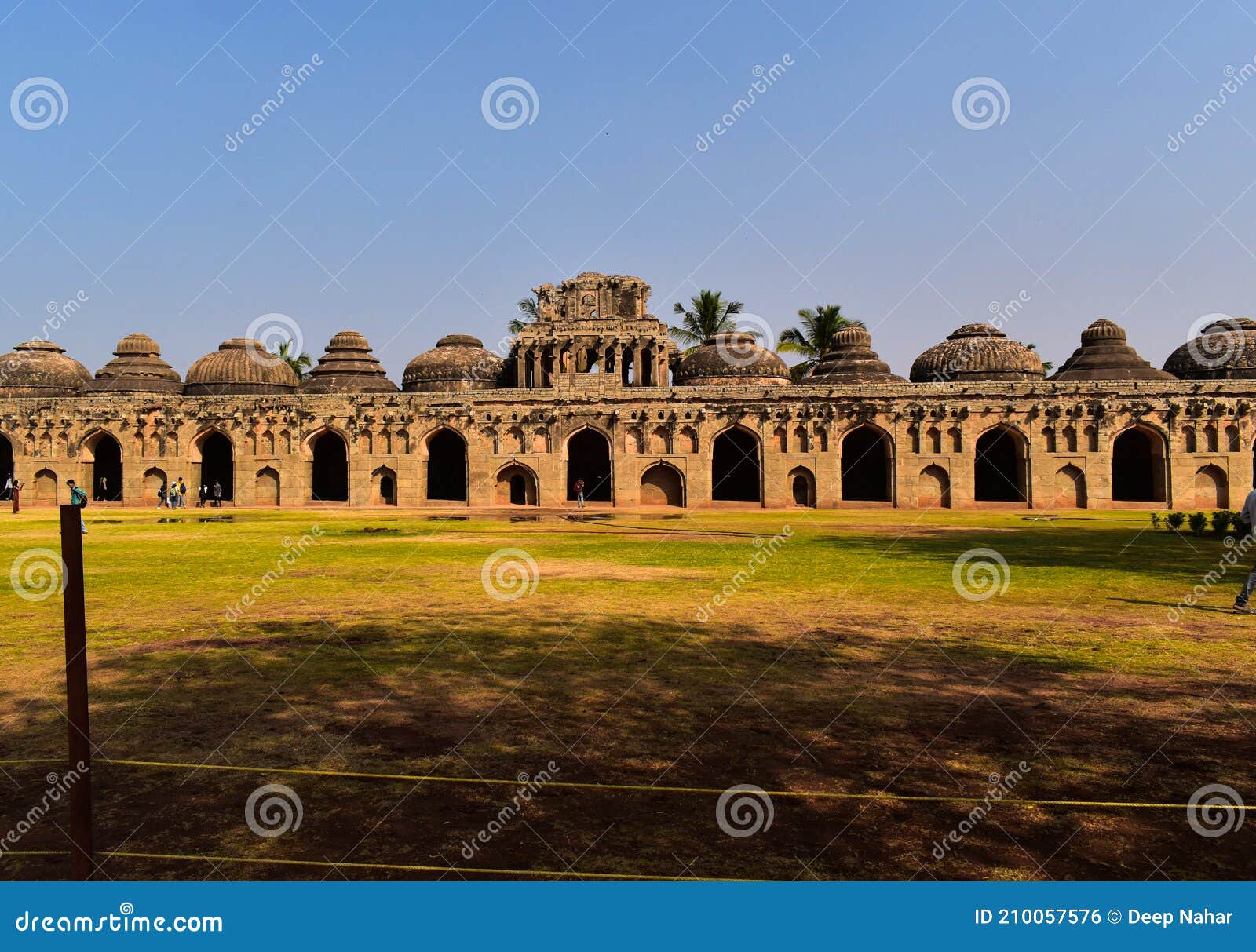 Elephant Stable in Hampi Front View with Blue Sky in Background and ...
