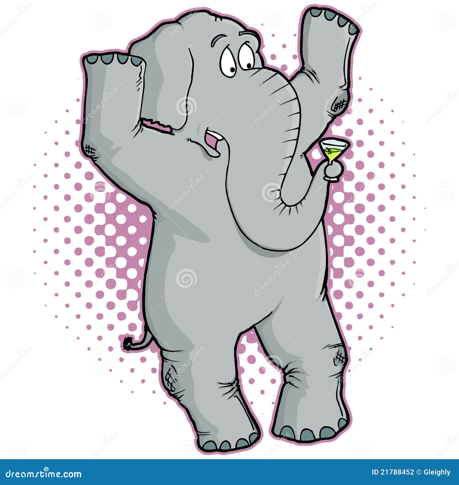 Drawing Of An Elephant Standing Up