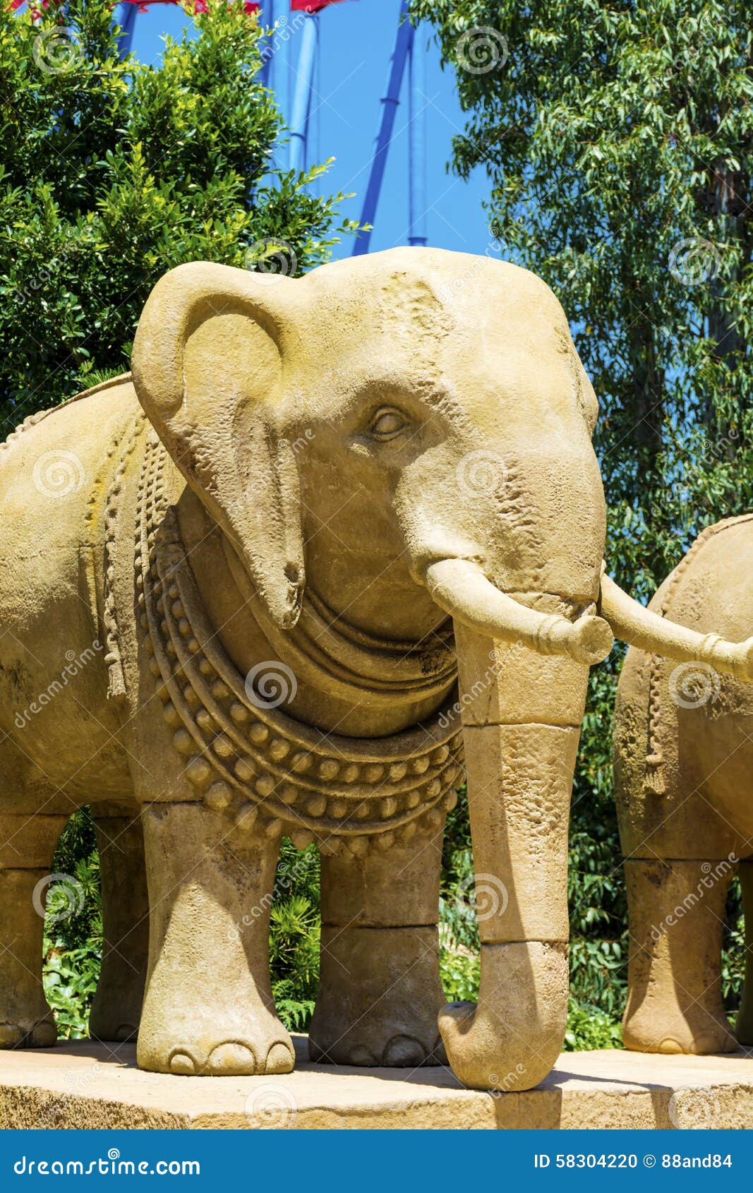 Elephant statue stock photo. Image of elefant, monument - 58304220