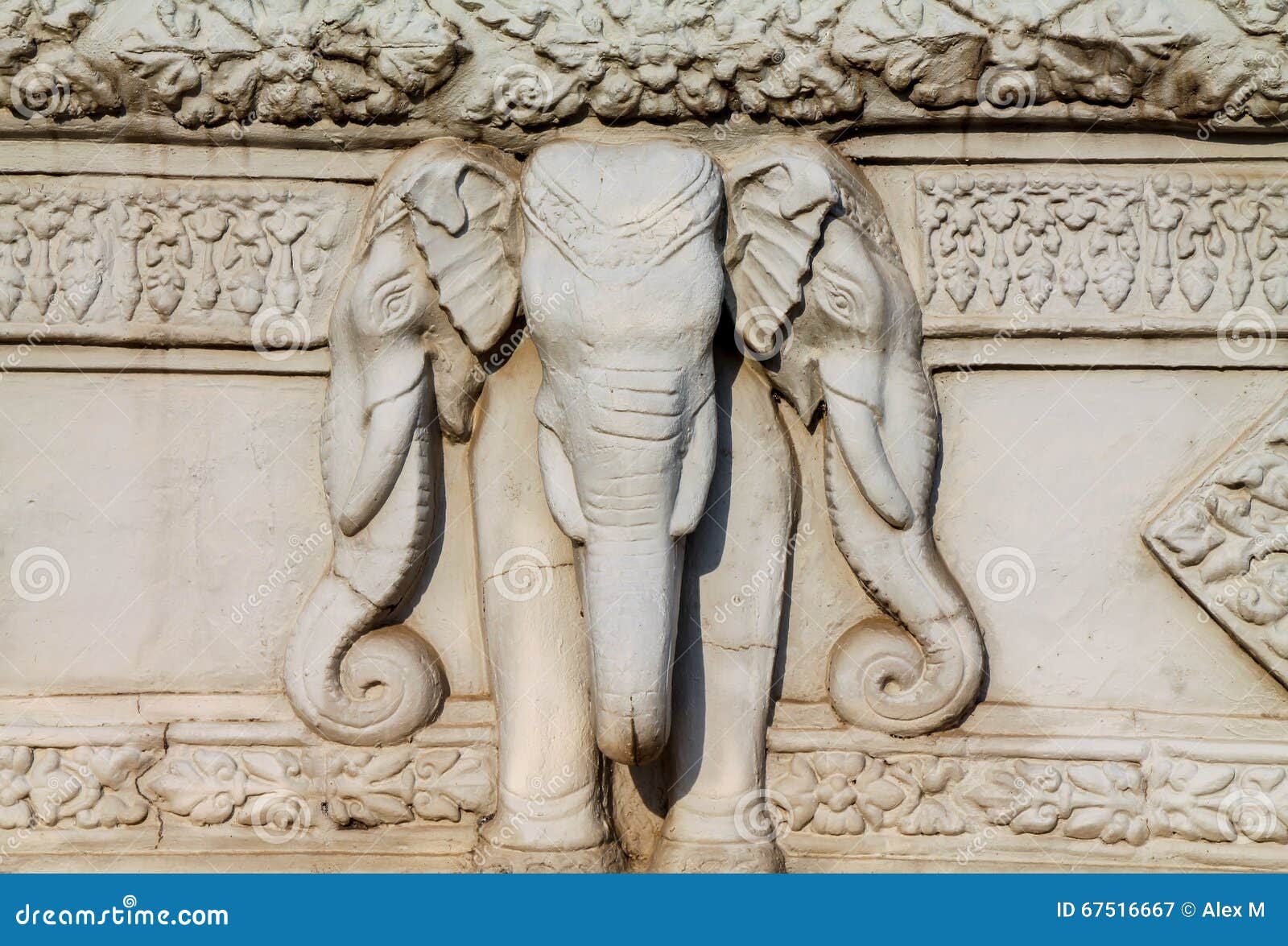 Elephant Statue Stone Carving Stock Image - Image of monument, elephant ...