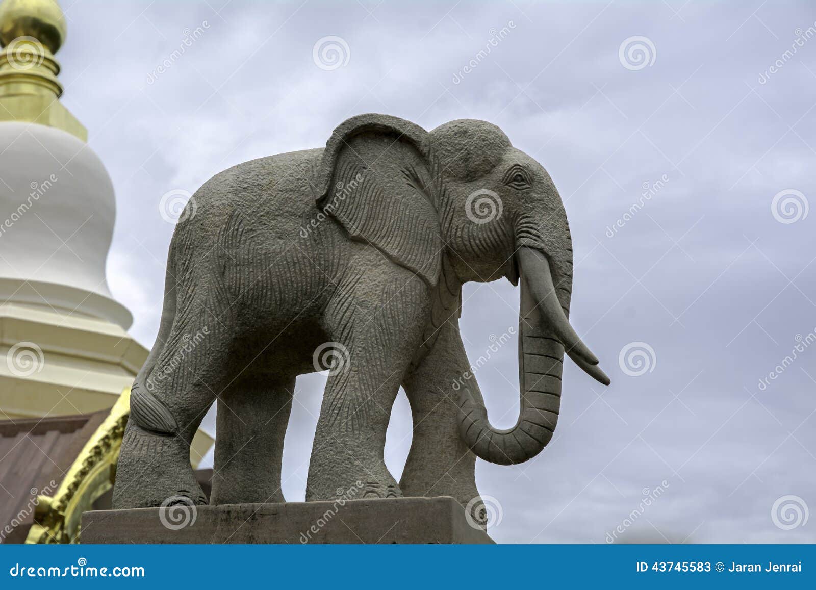Elephant Stone stock image. Image of detail, carvings - 43745583