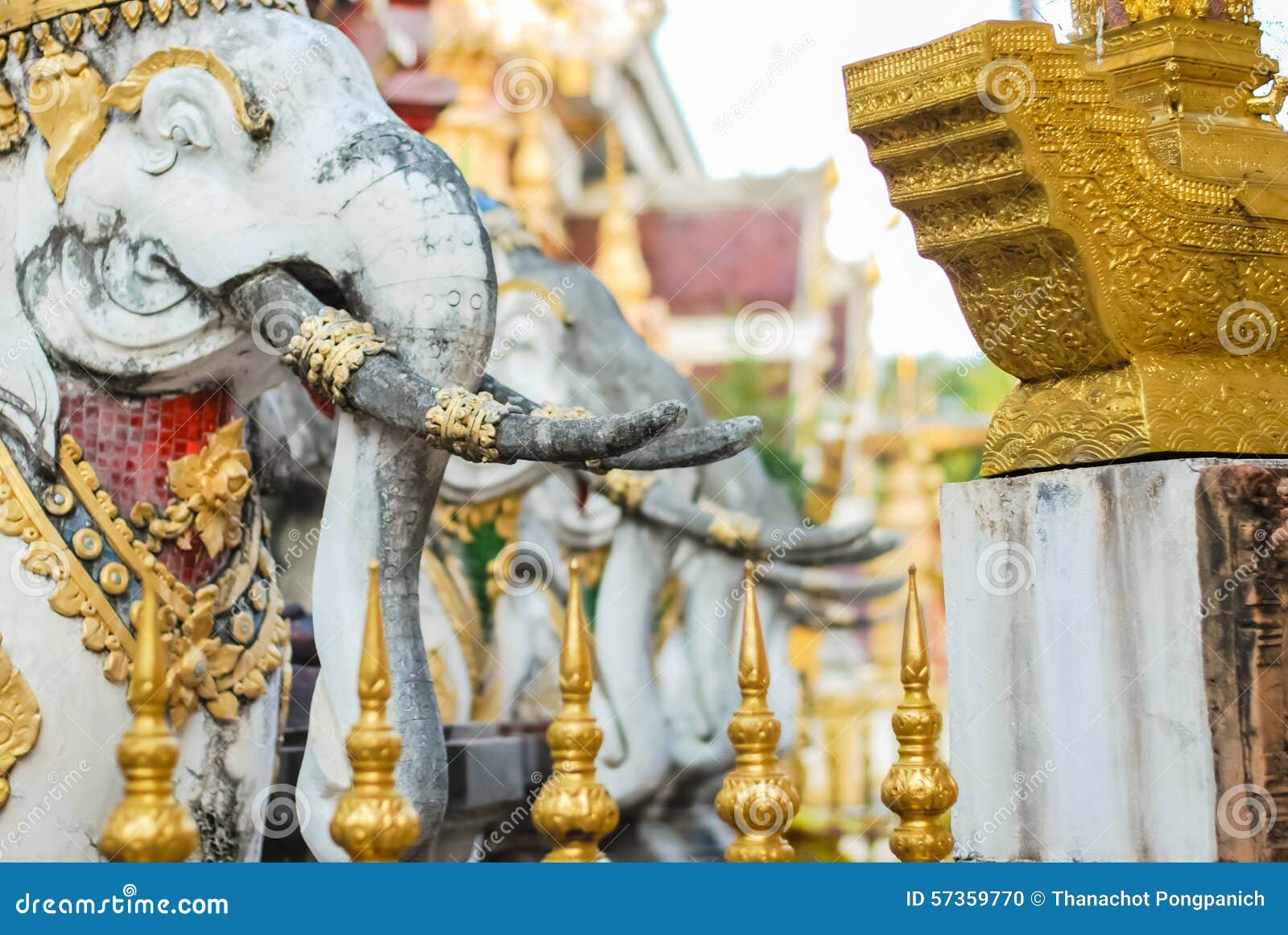 Elephant Stone Statue stock photo. Image of asia, summer - 57359770
