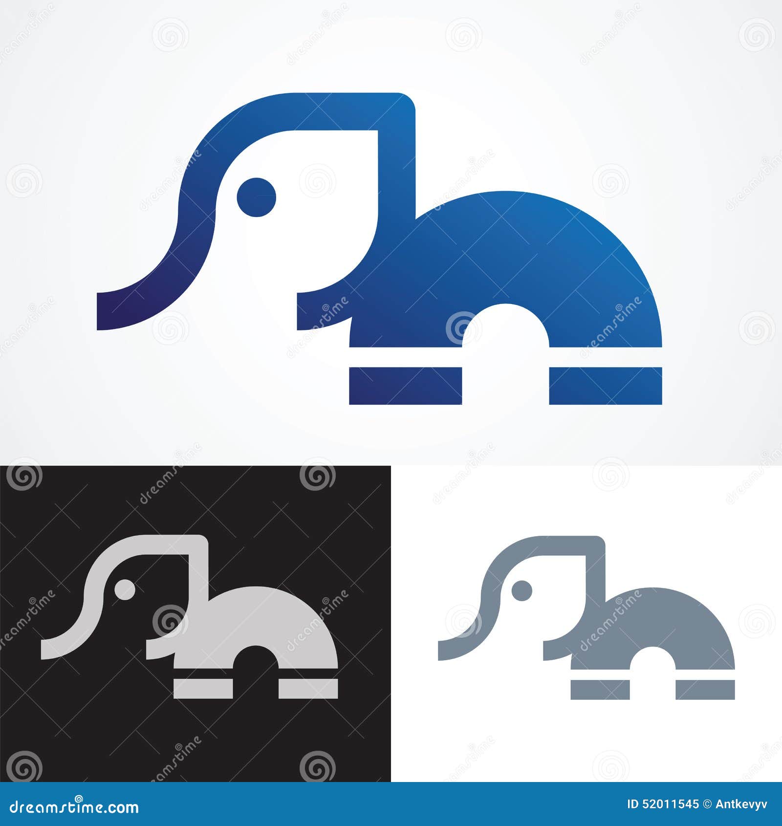 Elephant Symbol. Silhouette Of An Elephant. Logo For Tea. Icon. African ...