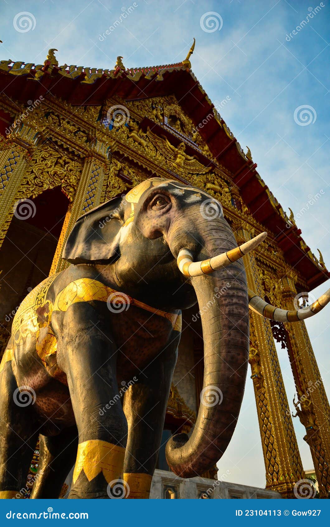 Elephant in the Temple, Religious Symbol Stock Image - Image of ...