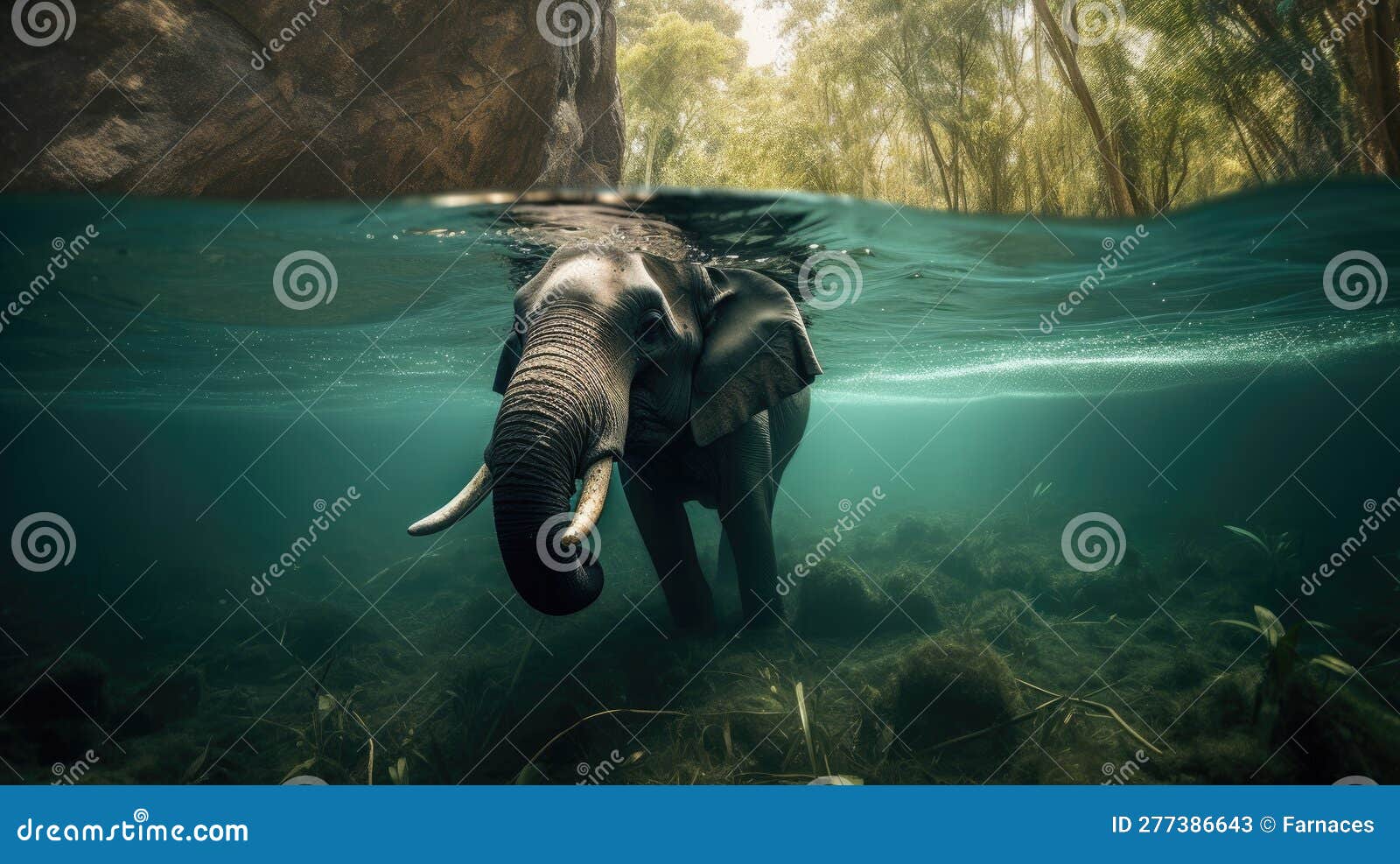 Animal under water stock illustration. Illustration of outdoor - 277386643