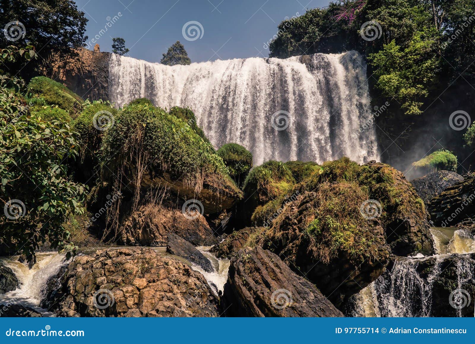 Elephant Waterfall stock photo. Image of dalat, beautiful - 97755714