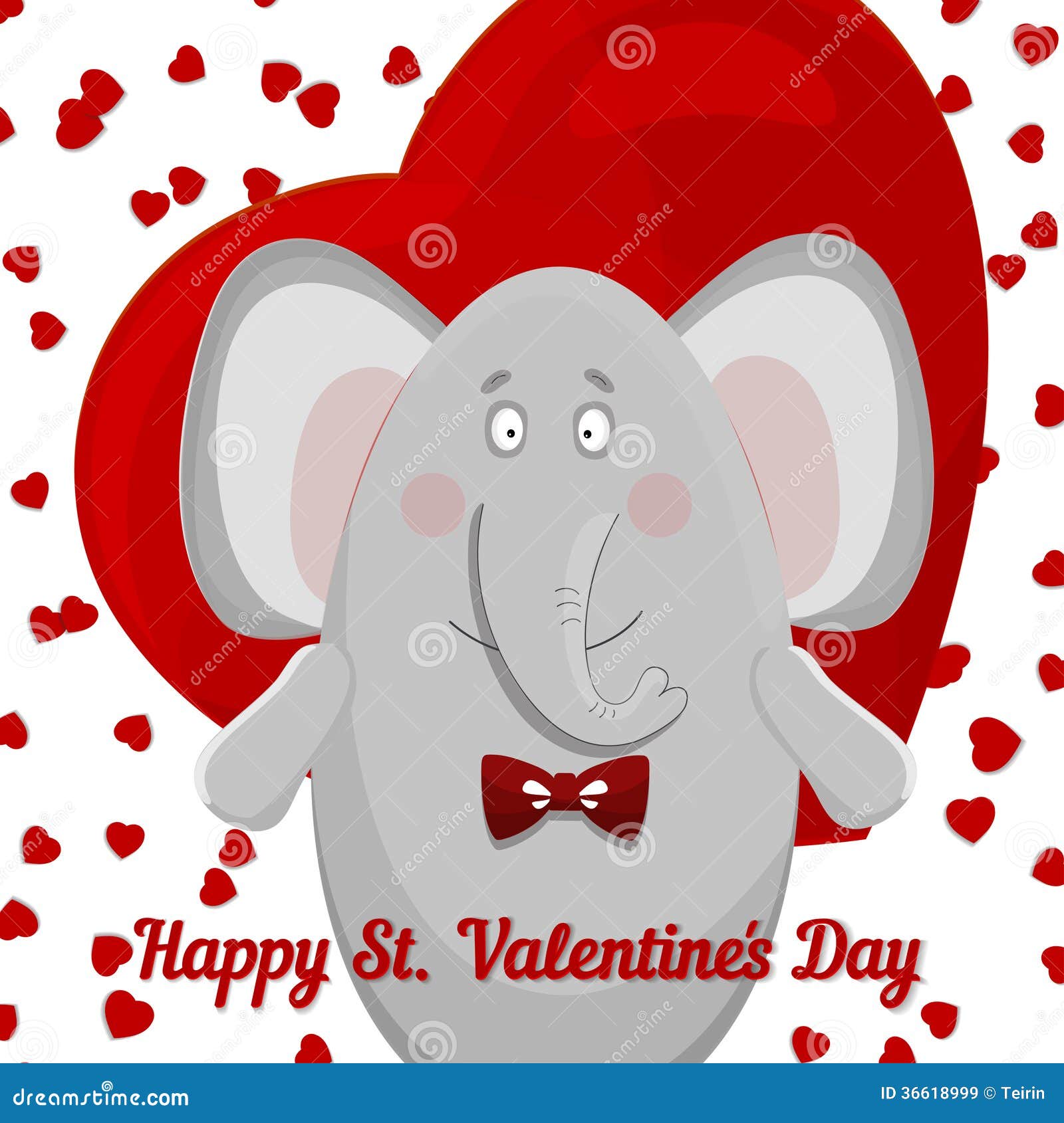 Happy Valentines Day Elephant