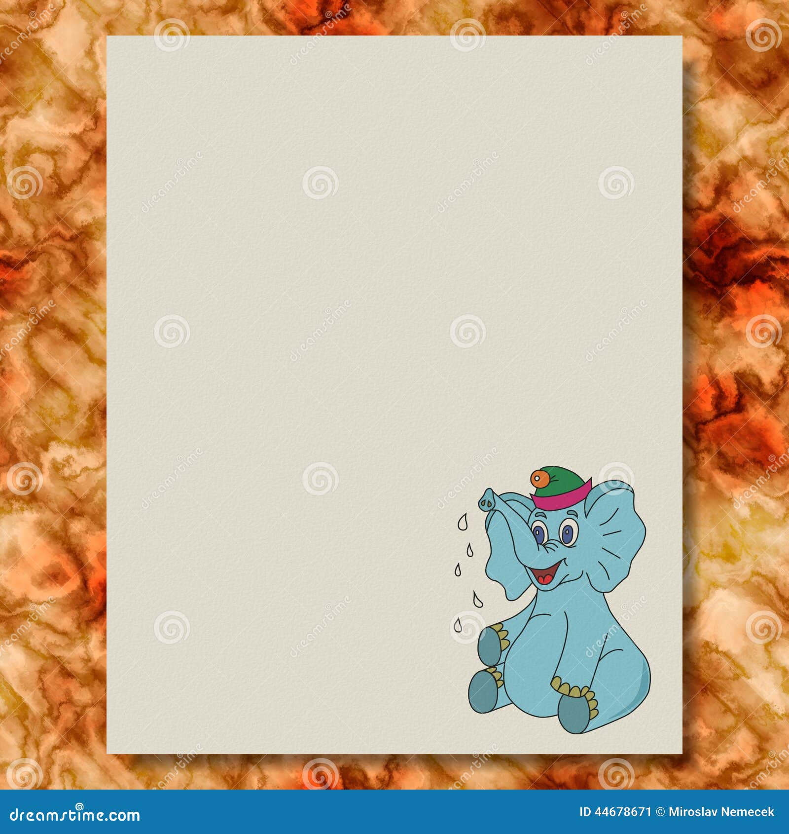 Elephant Writing Paper Marble Texture Background Stock Photo ...