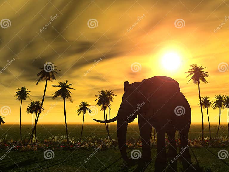 Elephants stock illustration. Illustration of travel, elephants - 1930855