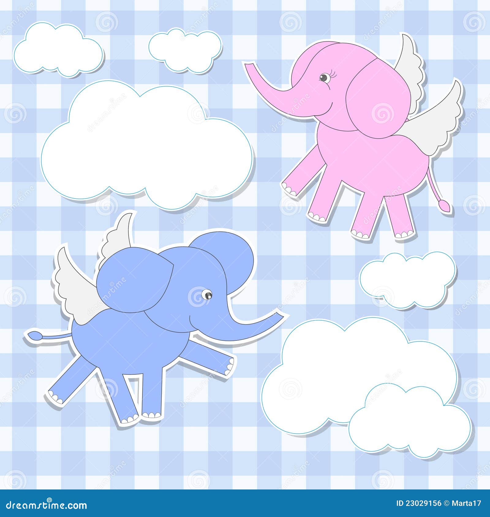 Elephants Angels Stock Illustrations – 3 Elephants Angels Stock ...