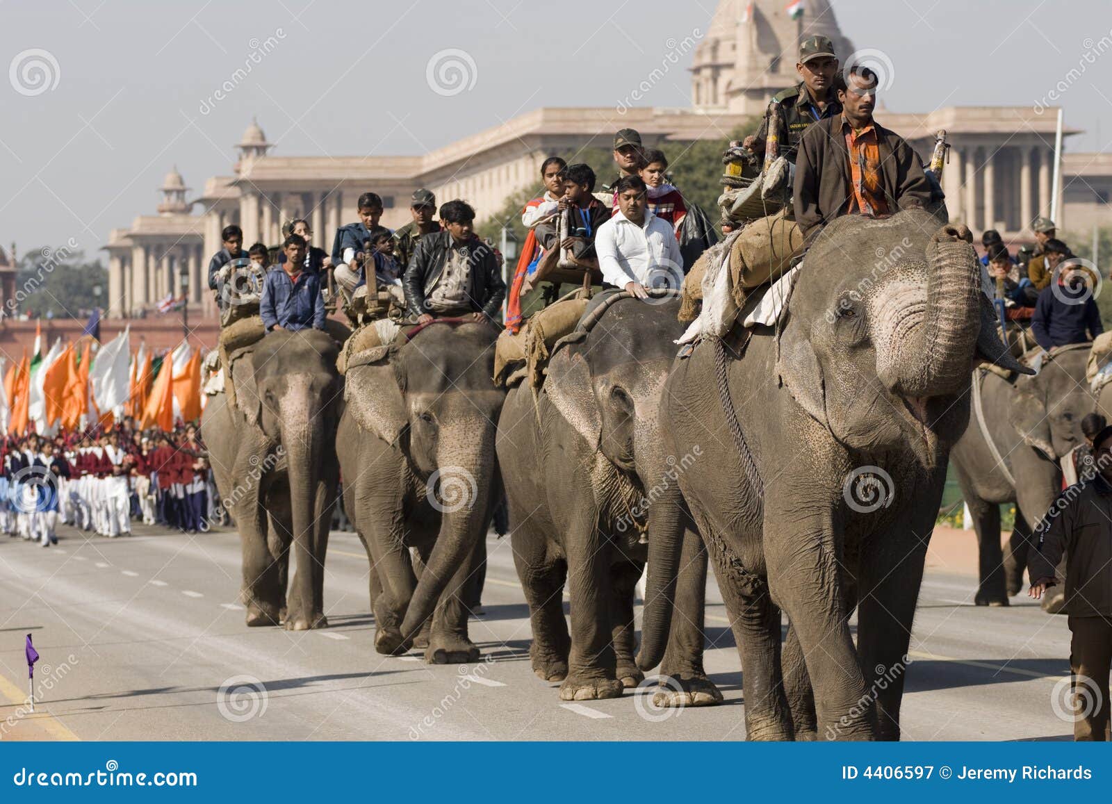 Elephants on Republic Day Parade Editorial Photography - Image of india ...