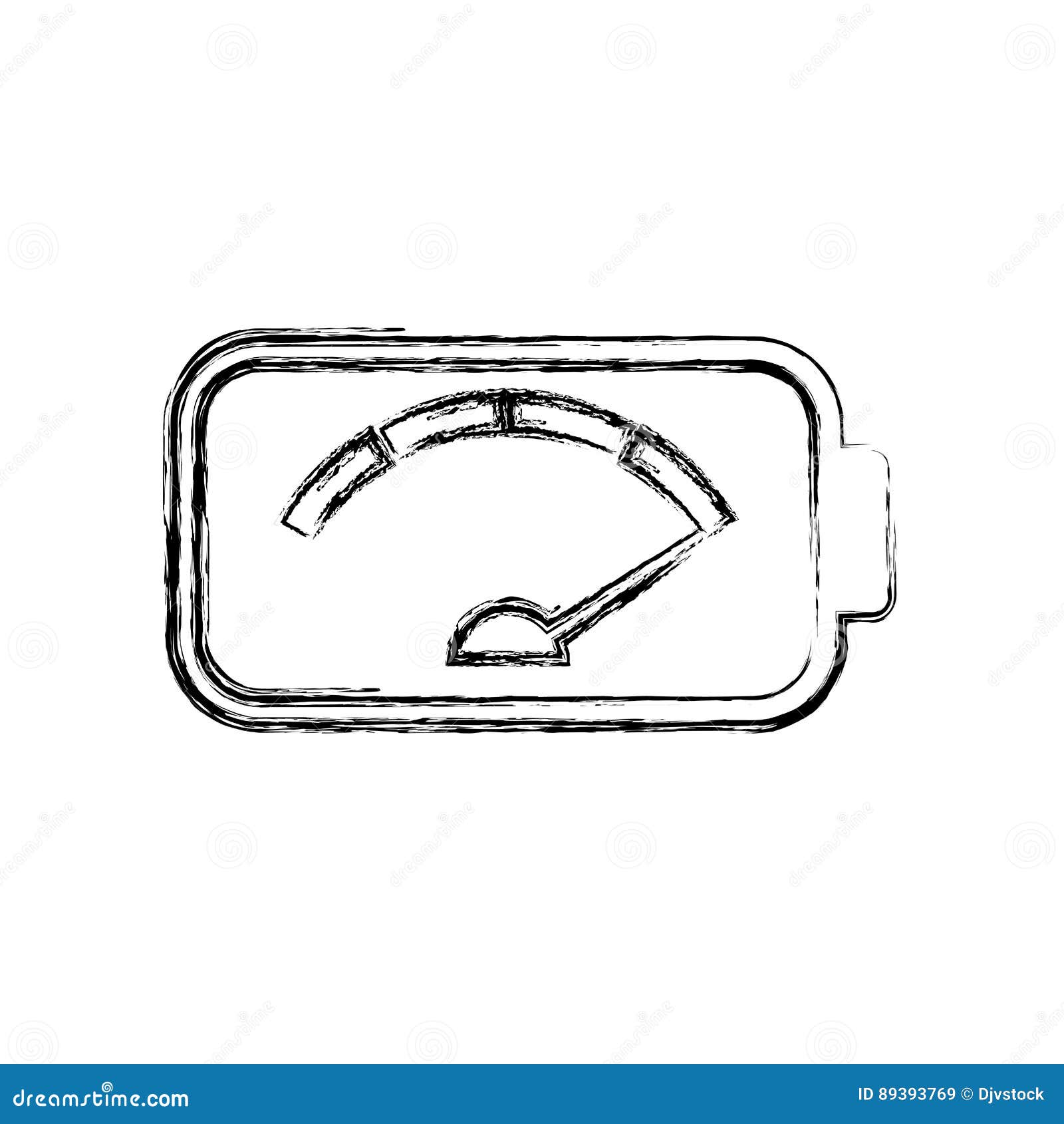 Eletric Battery Rechargeable Stock Illustration - Illustration of draw ...
