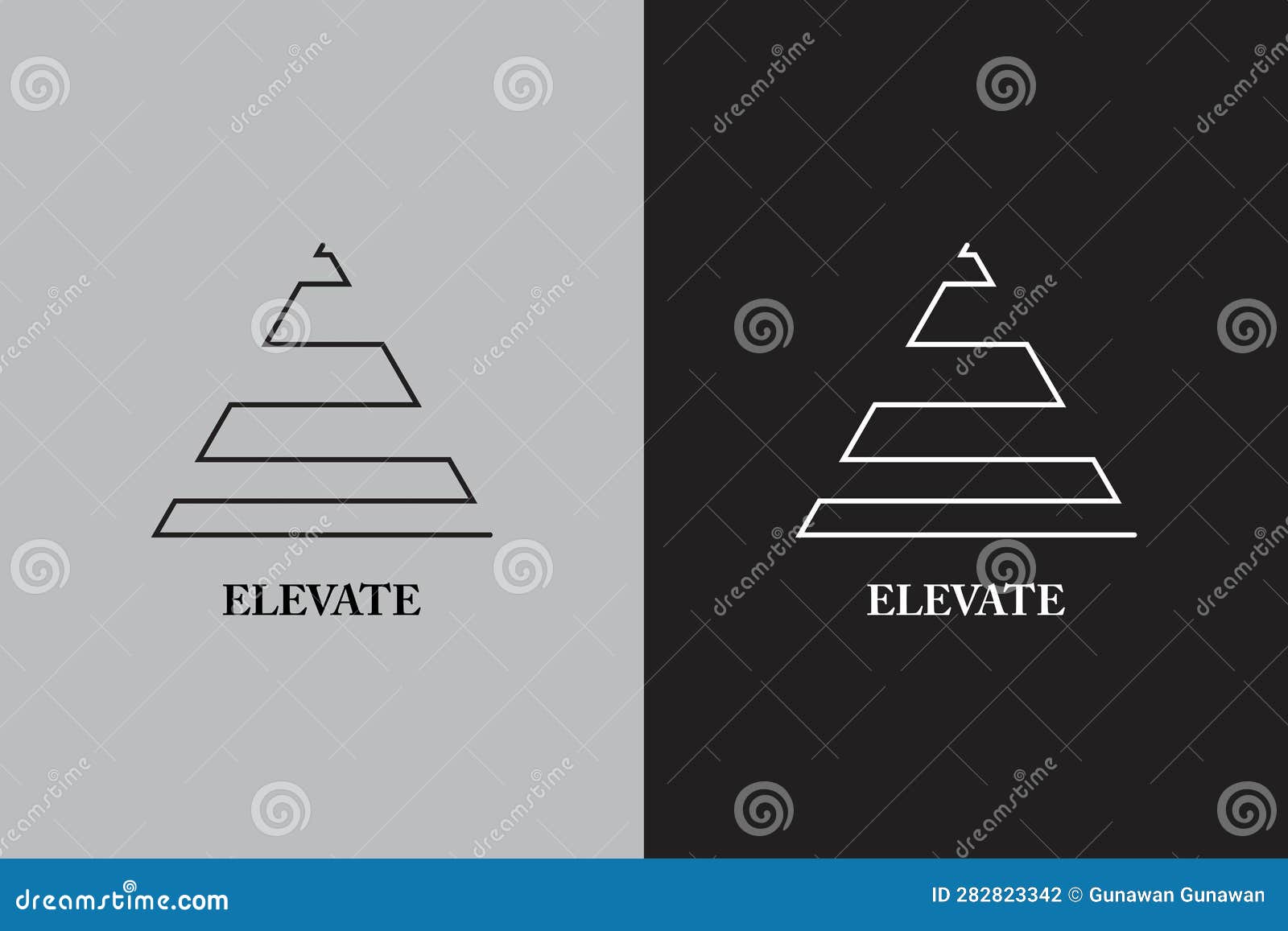 Abstract Elevate Logo Image Stock Vector - Illustration of economy ...