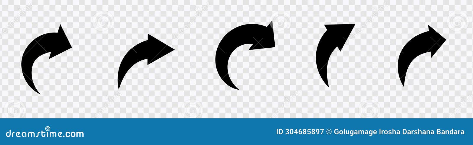 "Elevate Designs with Our Curved Arrow Icons – a Versatile Set for ...