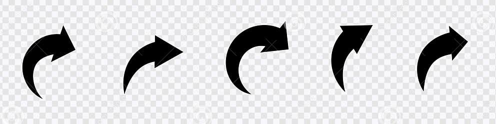 "Elevate Designs with Our Curved Arrow Icons – a Versatile Set for ...