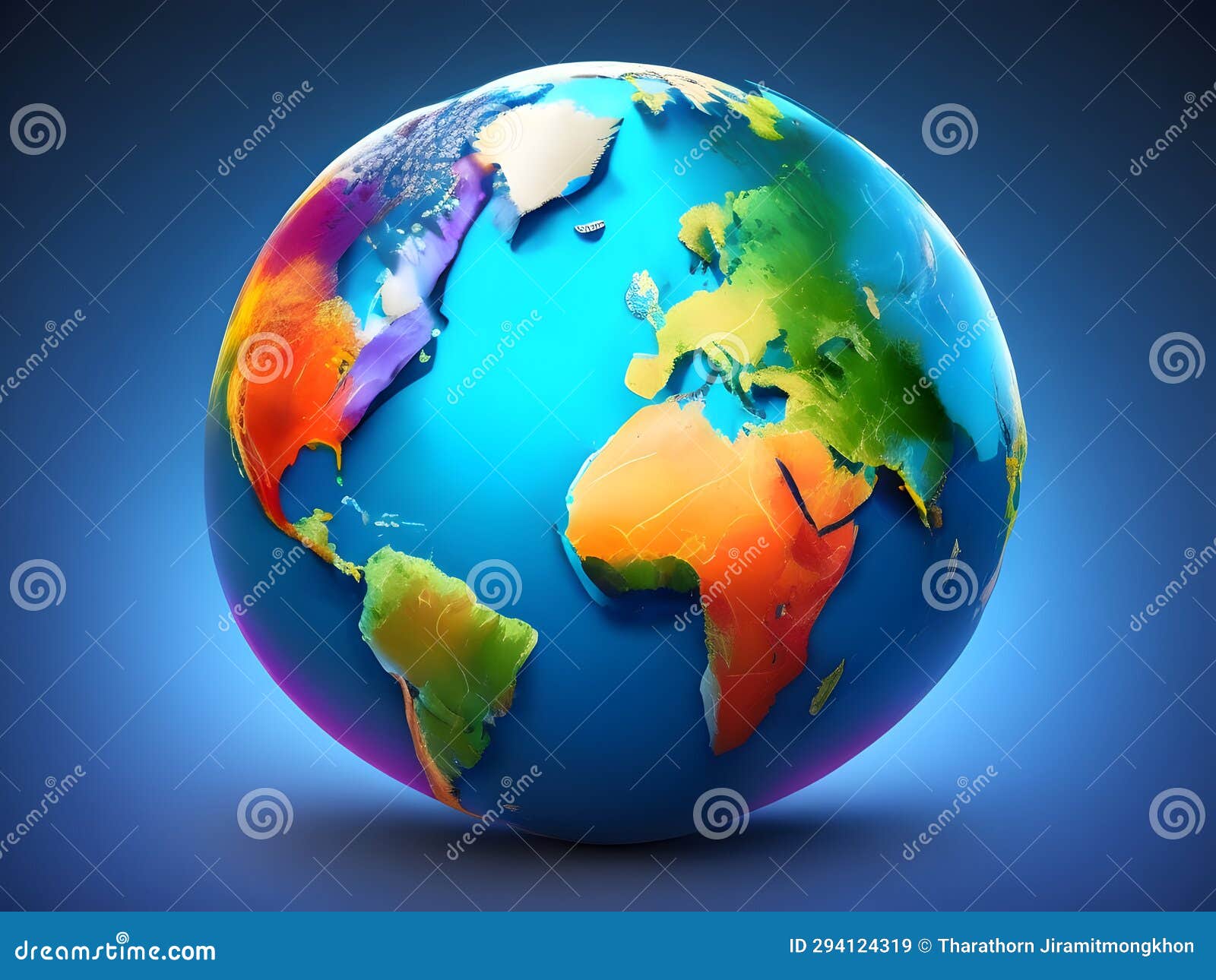 Orbital Harmony: Abstract Earth Map Explorations Stock Illustration ...