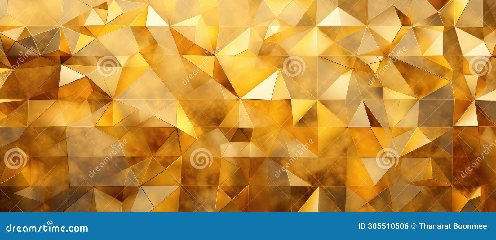 Elevate Your Interior with this Abstract Triangular Gold Mosaic Tile ...