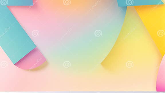 Soft Pastel Tones in Abstract PowerPoint Background Stock Illustration ...