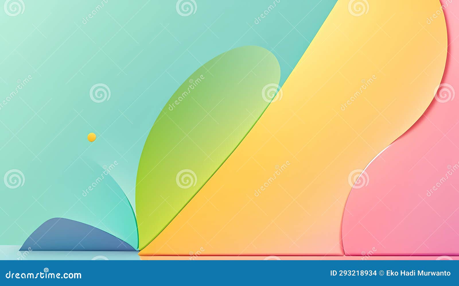 Soft Pastel Tones in Abstract PowerPoint Background Stock Illustration ...