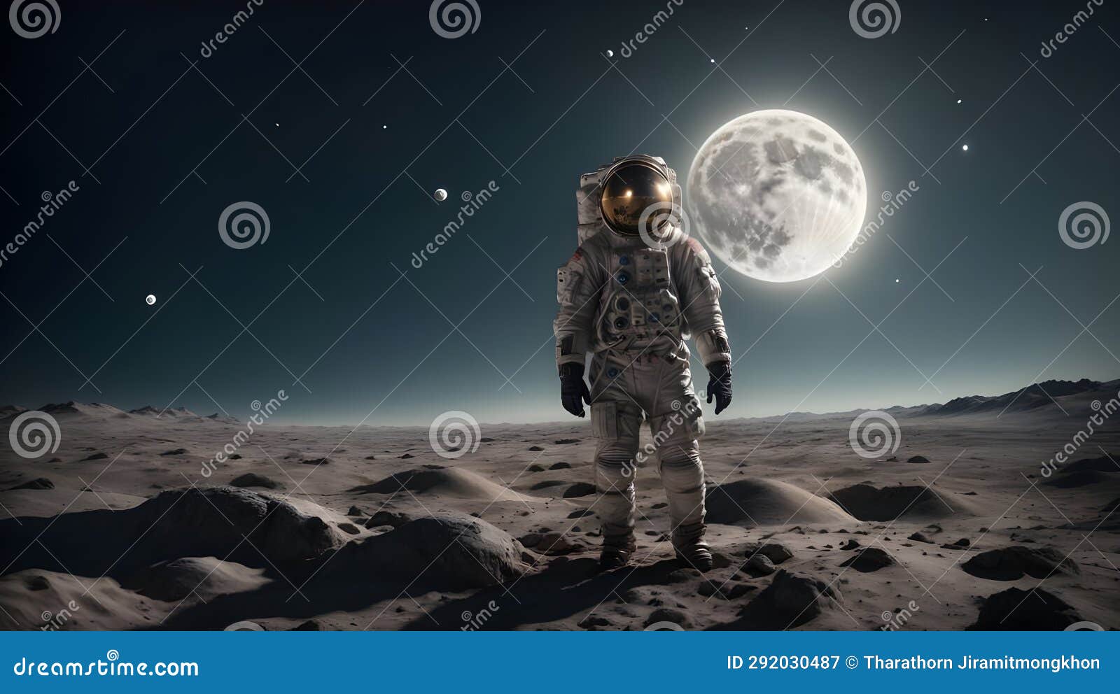 Moonbeams & Tranquility: Ethereal Lunar Photography Stock Illustration ...