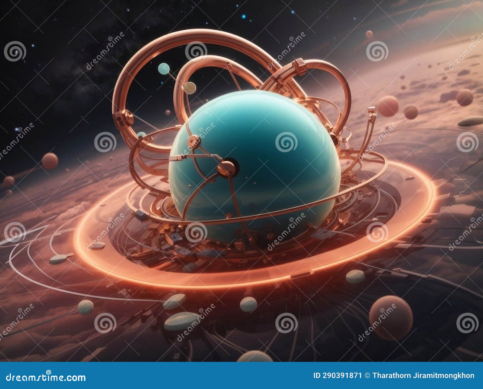 Atomic Portraits: Visualizing the Essence of Electrons Stock ...