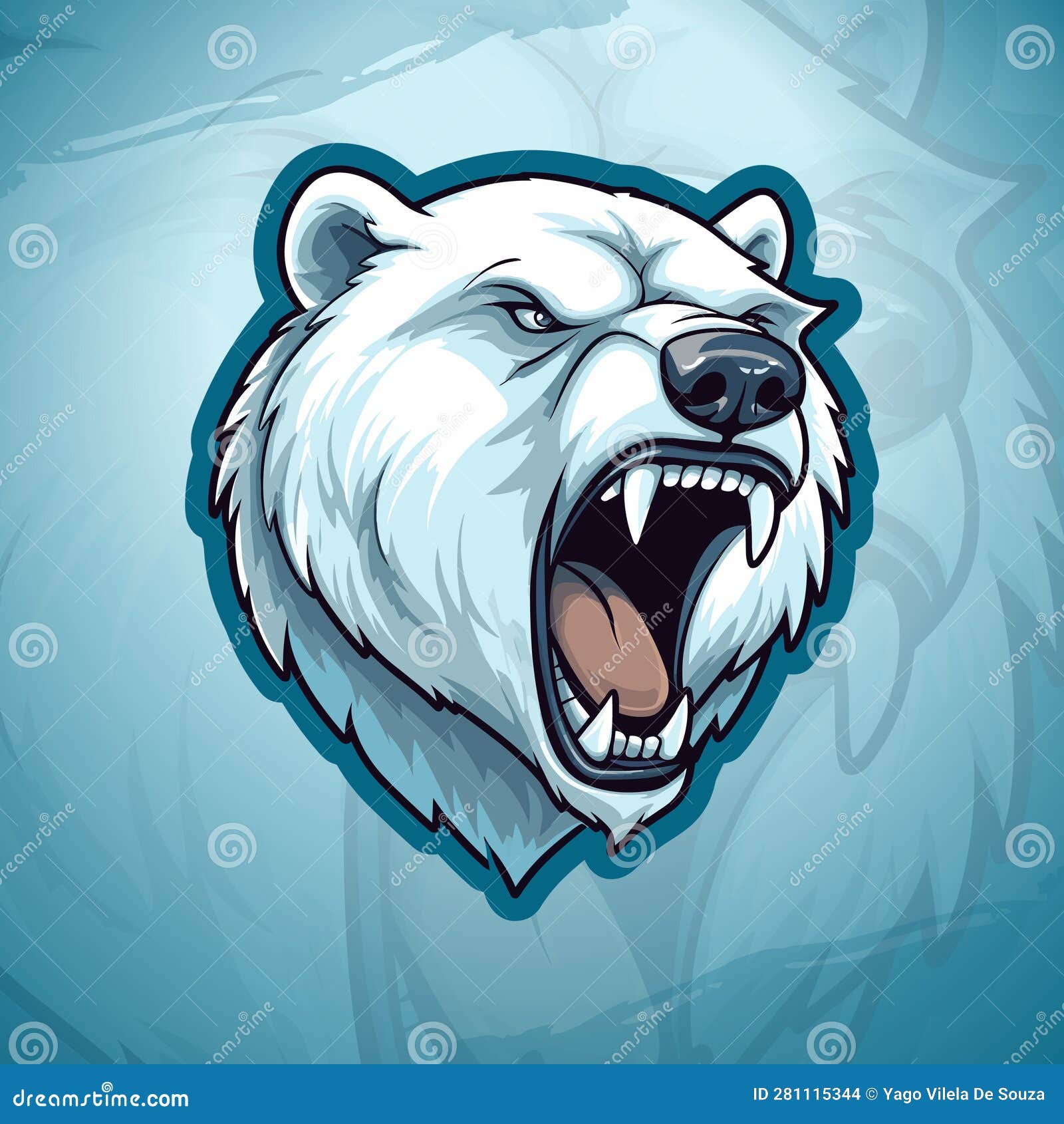 Embrace the Power: Polar Bear Mascot Logo Design Vector, Perfect for ...
